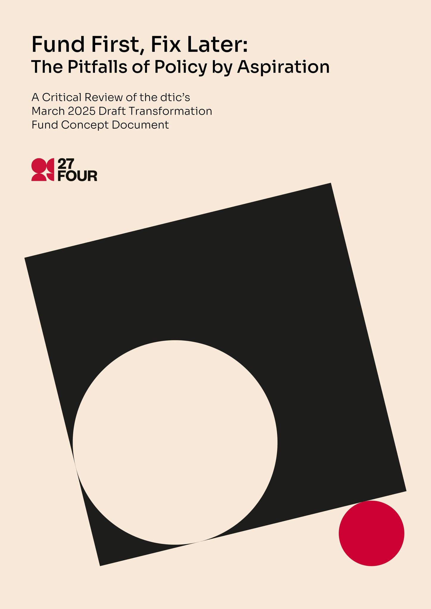 A Critical Review of the Draft Transformation Fund Concept Document ...
