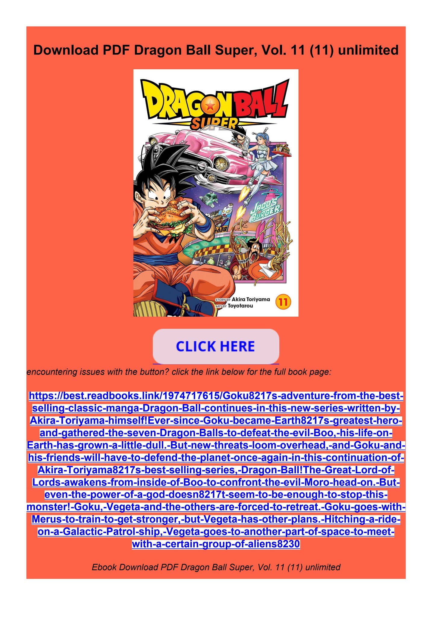 Download PDF Dragon Ball Super, Vol. 11 (11) unlimited by ...