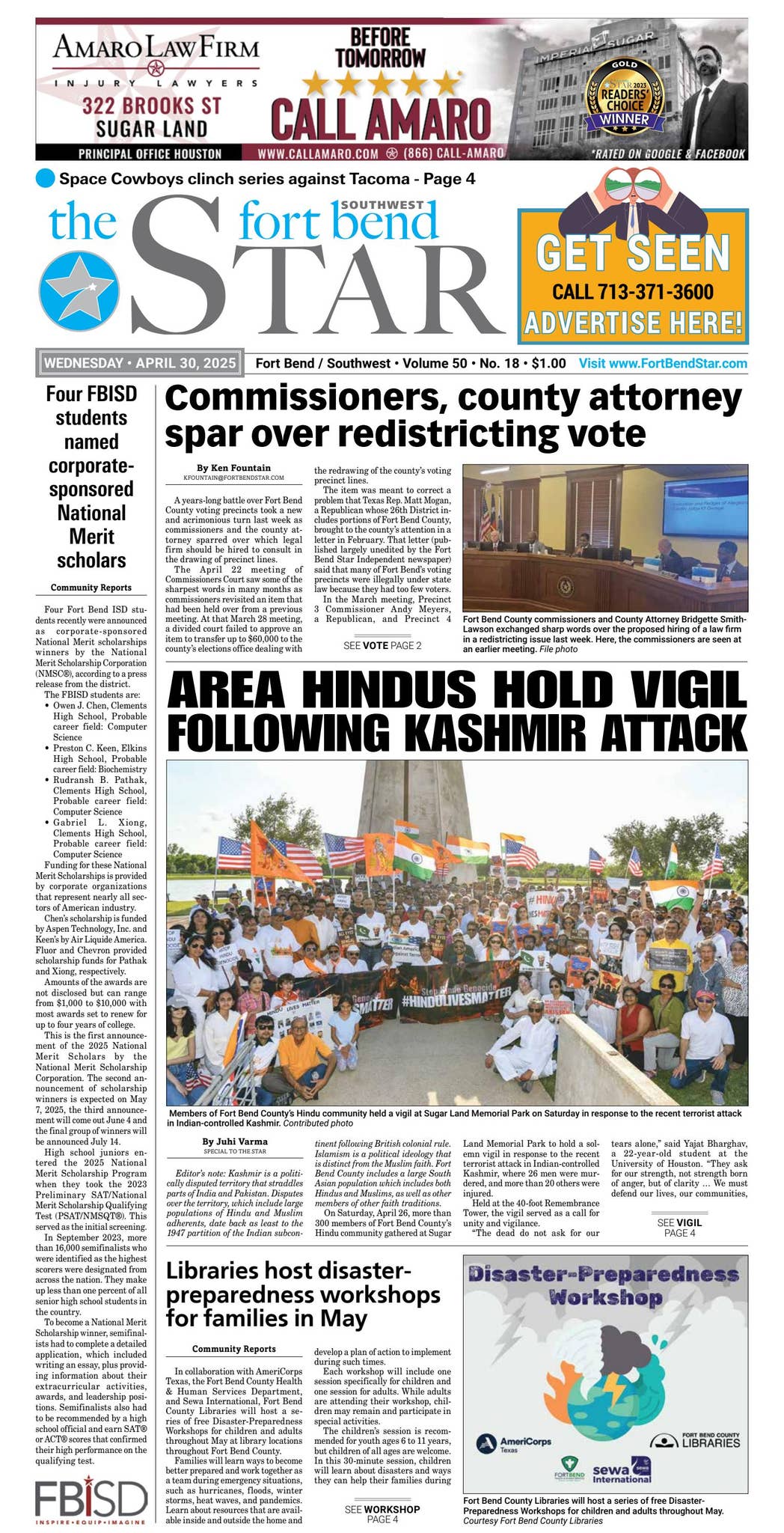 The 04-30-2025 Edition of The Fort Bend Star by Street Media - Issuu