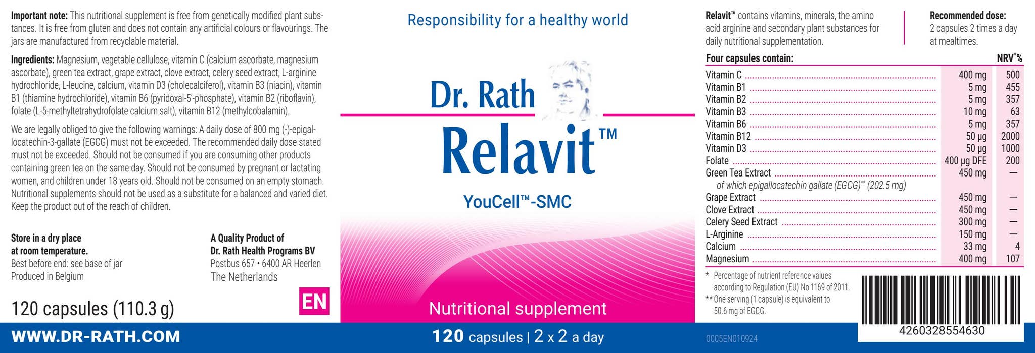 0005 Relavit™ - YouCell™-SMC 120 capsules - EN by Dr. Rath Health ...