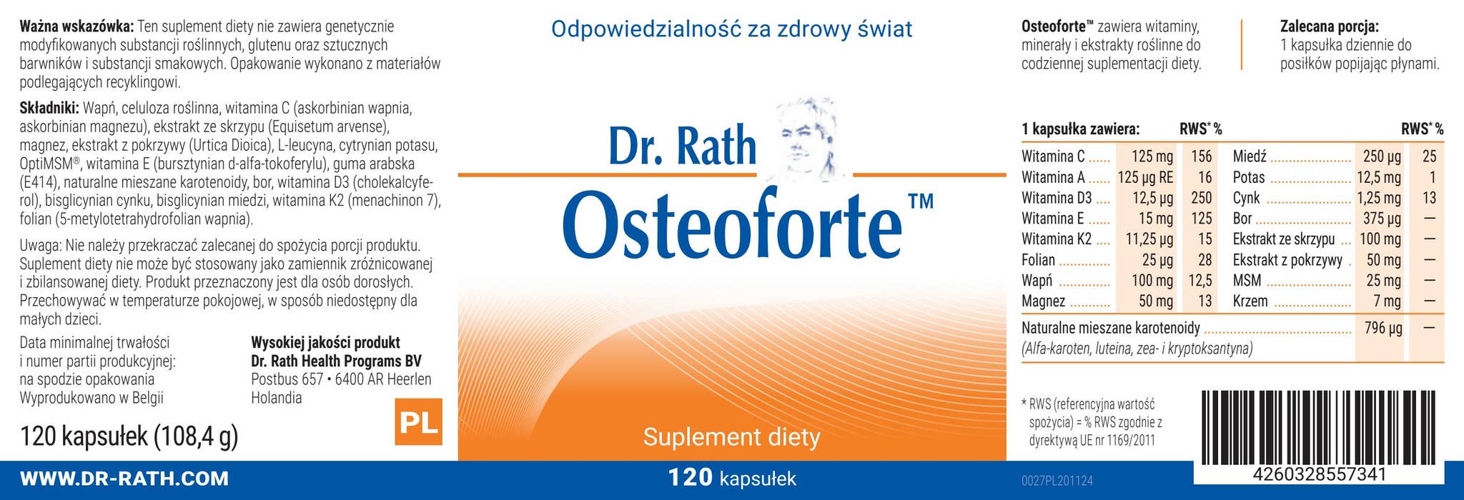 0027 OSTEOFORTE™ 120 kapsułek - PL by Dr. Rath Health Programs - Issuu