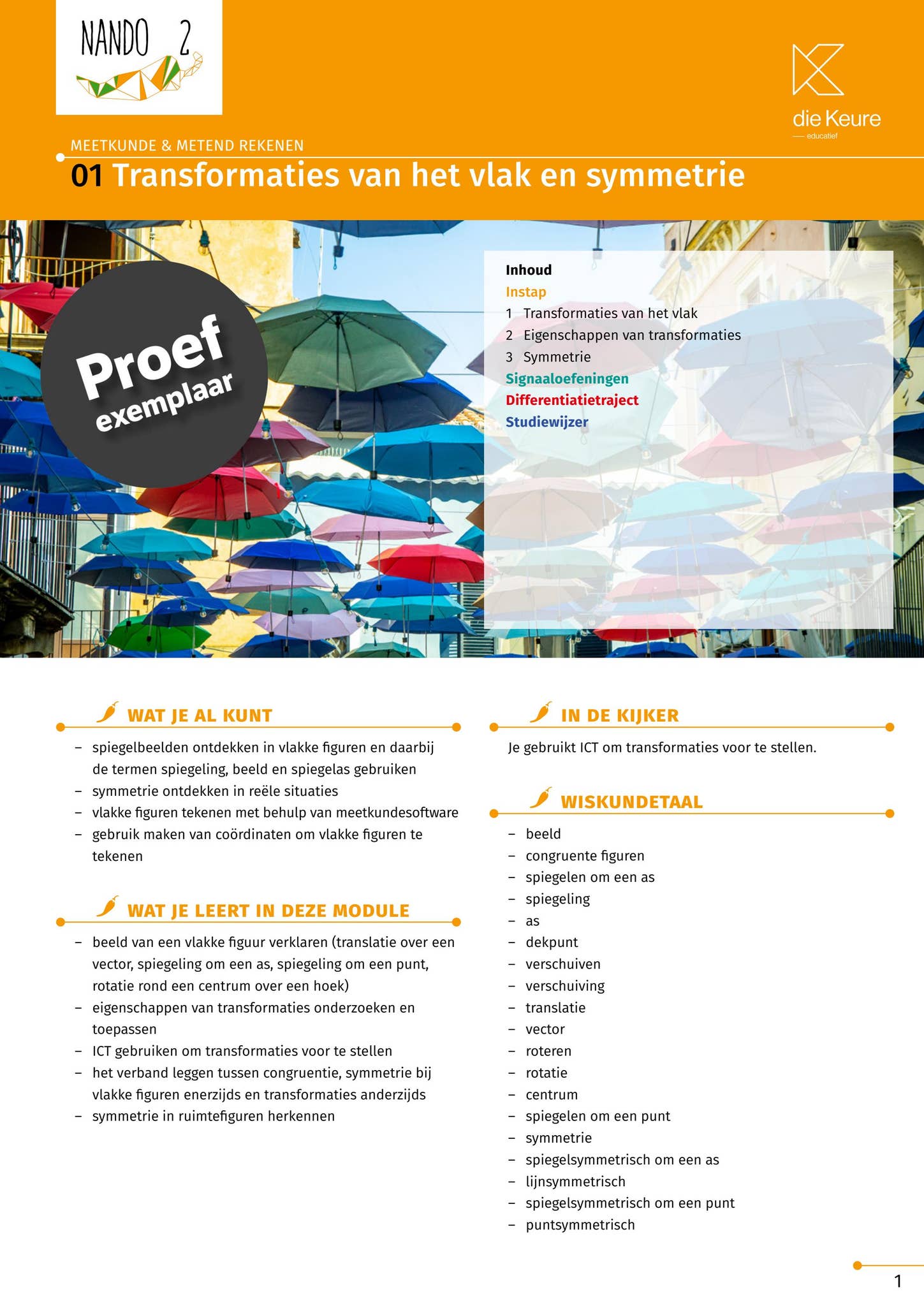 Nando 2 - Module 1 Transformaties van het vlak - proefexemplaar by die ...