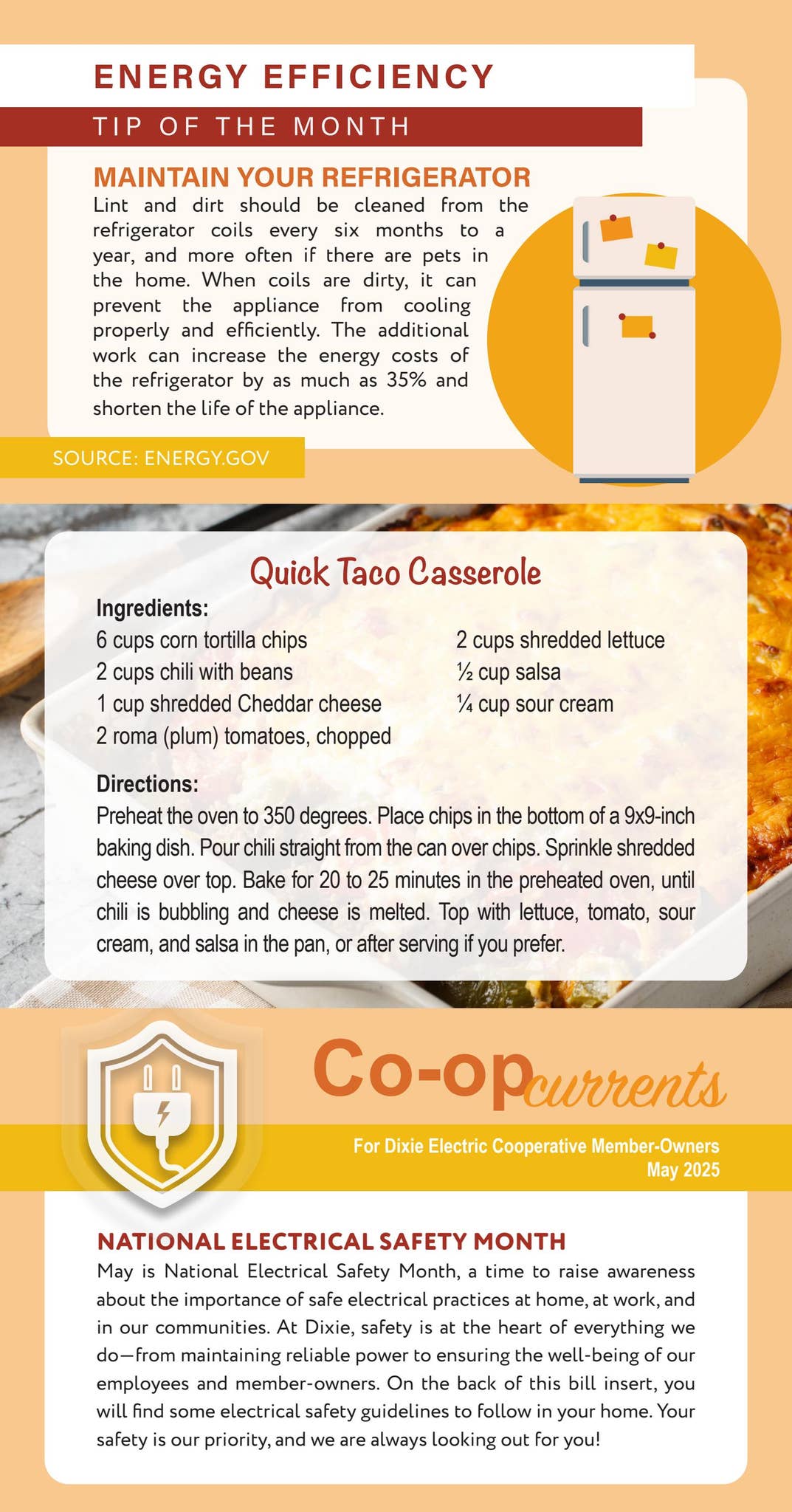 2025 May Dixie Electric Co-op Currents Bill Stuffer by Inside ...