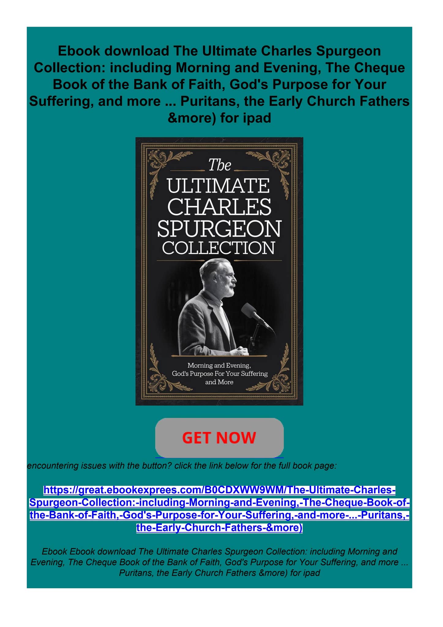 Ebook download The Ultimate Charles Spurgeon Collection: including ...