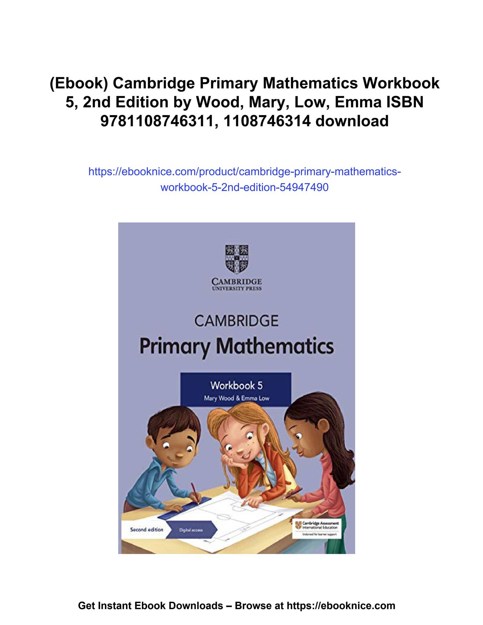 (ebook) cambridge primary mathematics workbook 5, 2nd edition by wood ...