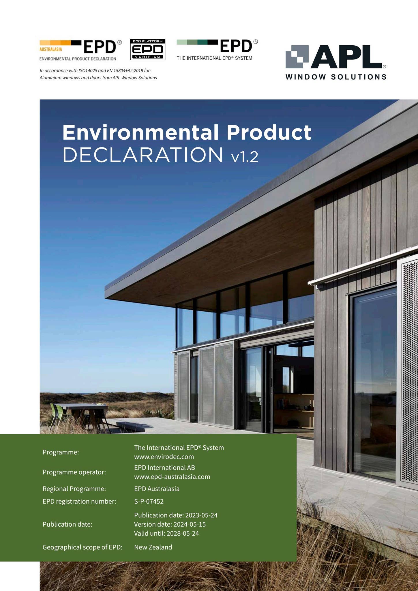 APL Window Solutions - EPD (Residential) by APL Window Solutions - Issuu