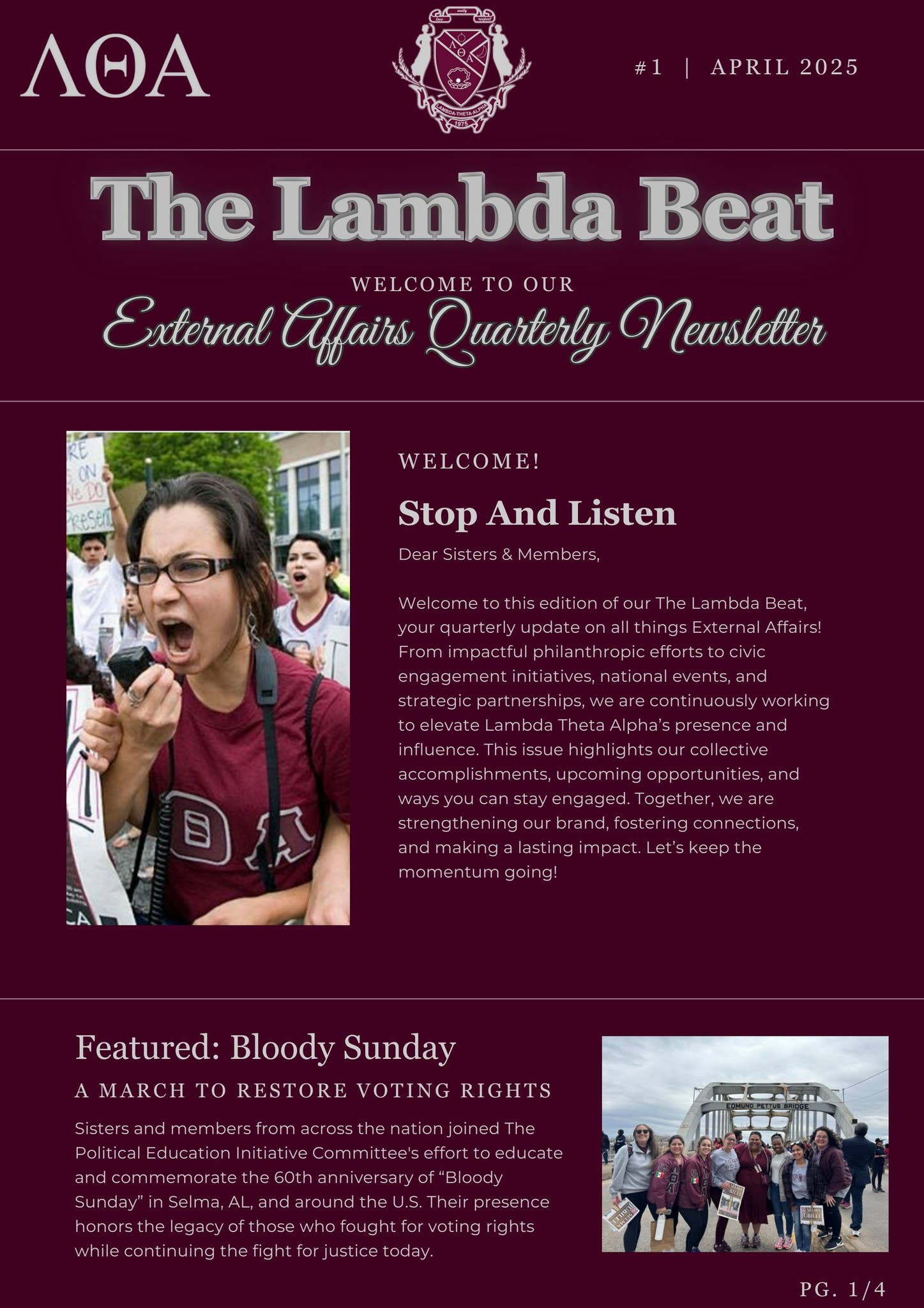 The Lambda Beat Newsletter | April 2025 by Lambda Theta Alpha Latin Sorority, Inc. - Issuu