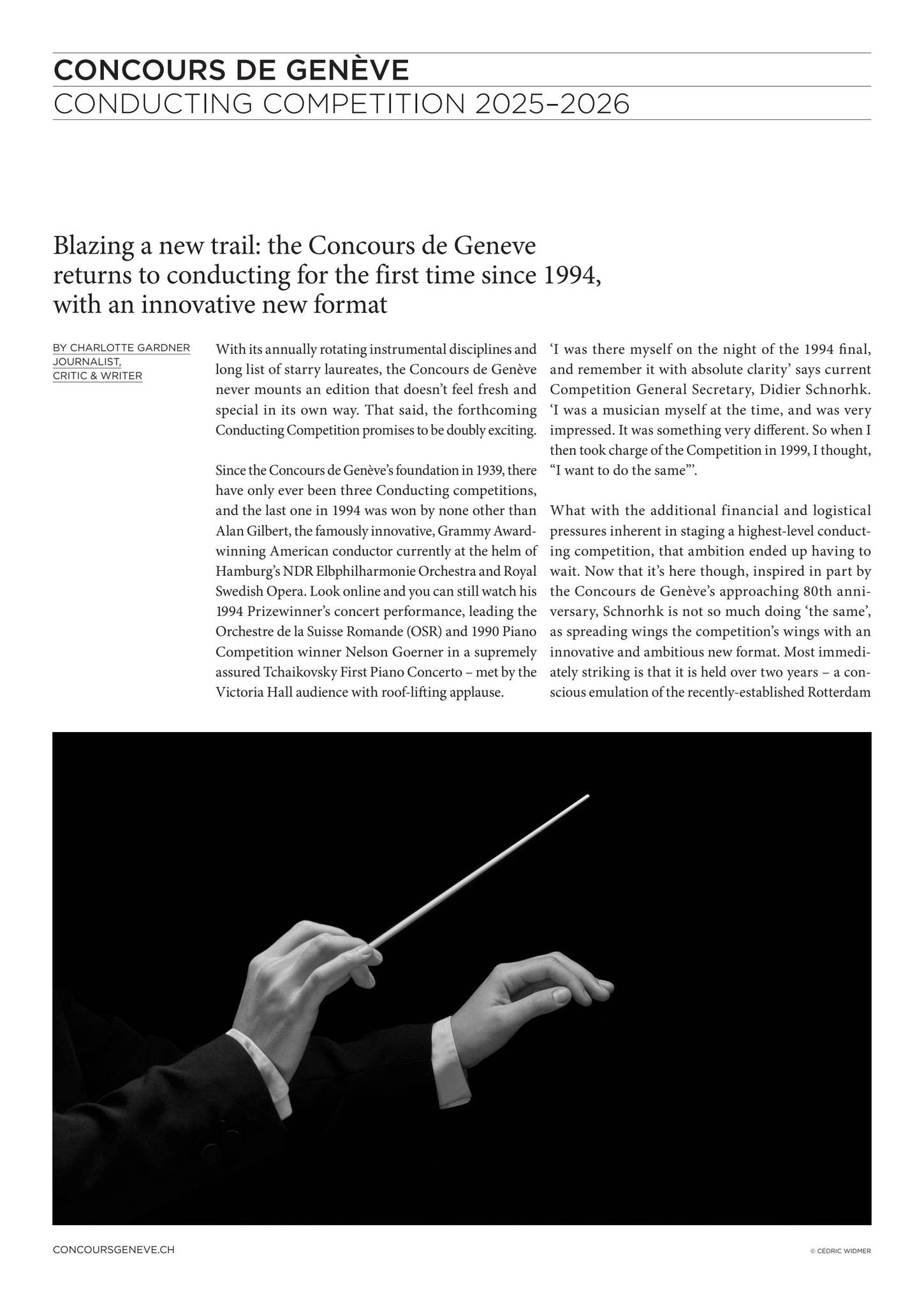Concours de Genève - Conducting Competition 2025-2026 by Concours de ...