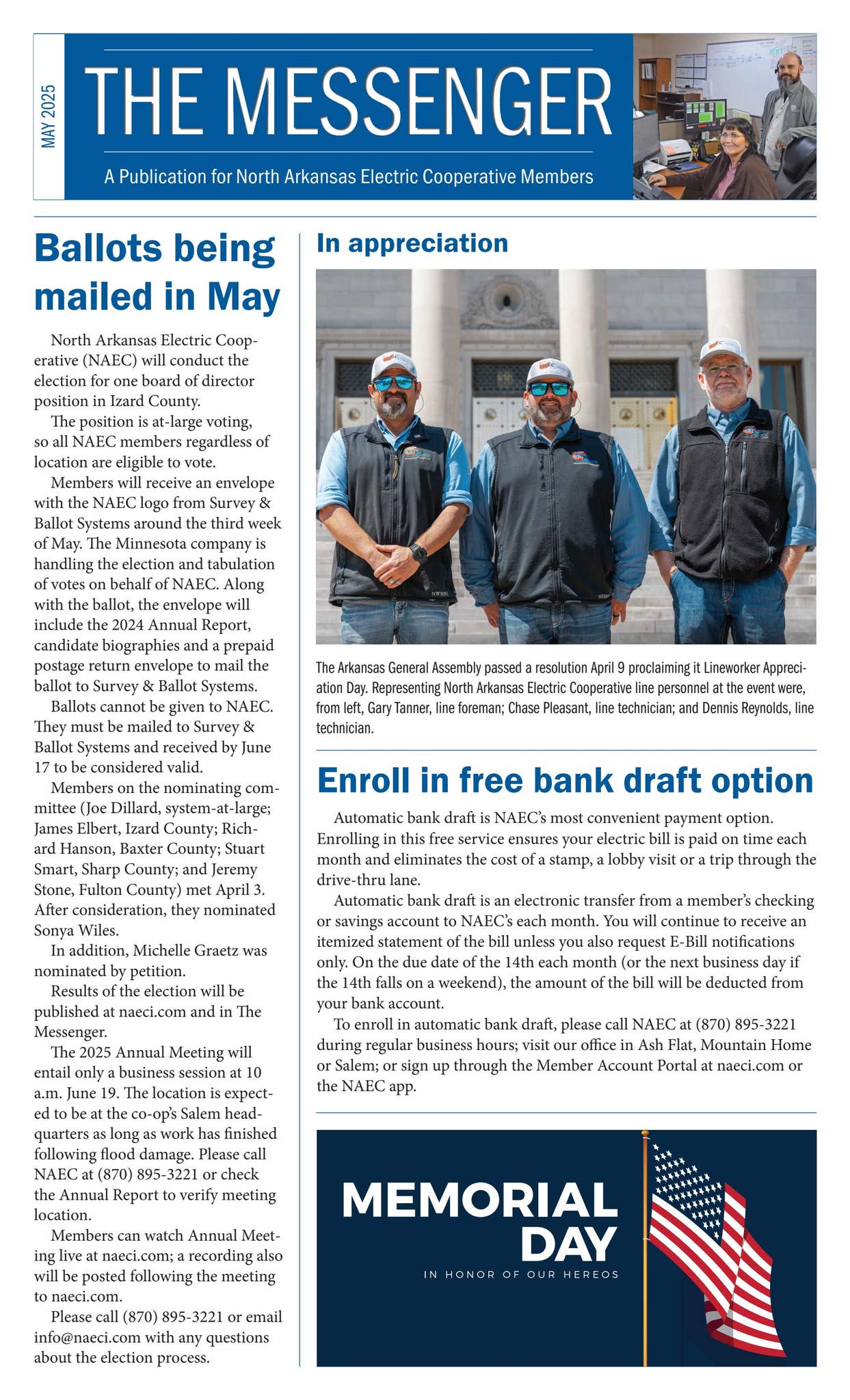 NAECI - The Messenger - May 2025 by Inside Information, Inc. - Issuu