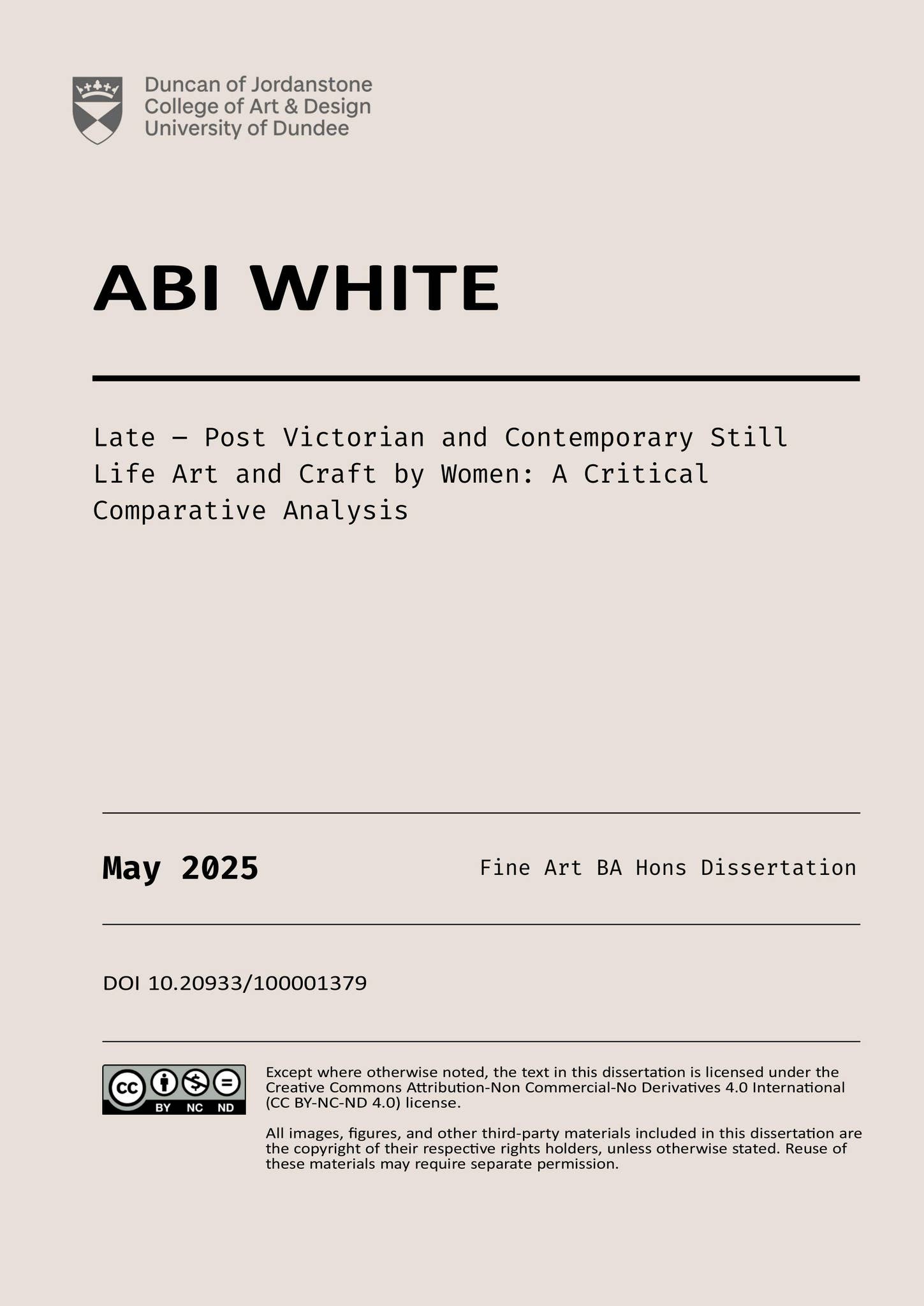 Abi White by University of Dundee Research - Issuu