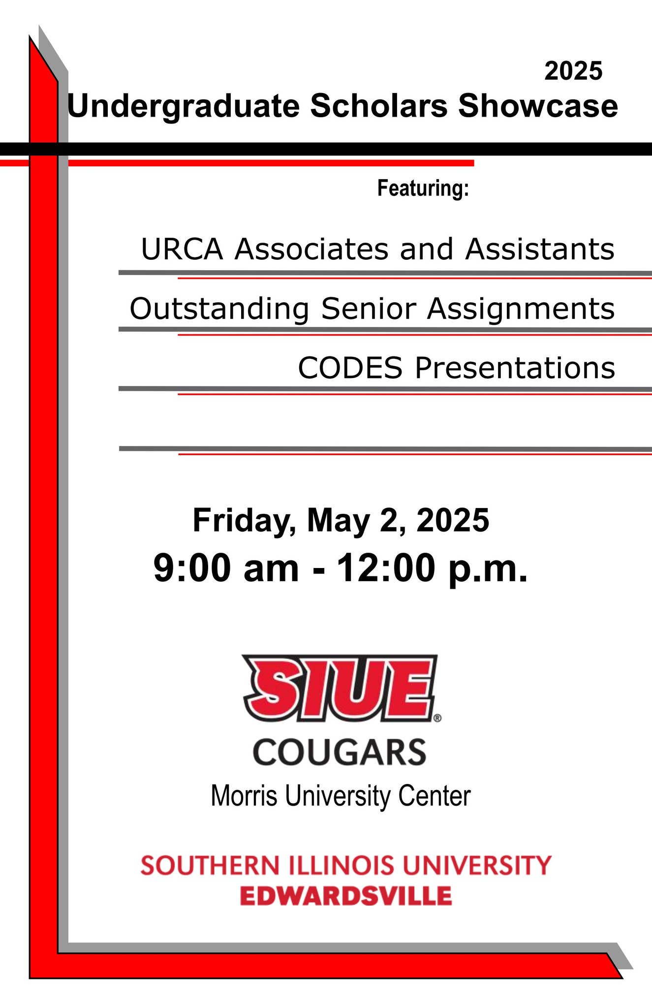 SIUE 2025 - Undergraduate Scholars Showcase by SIUE - Issuu