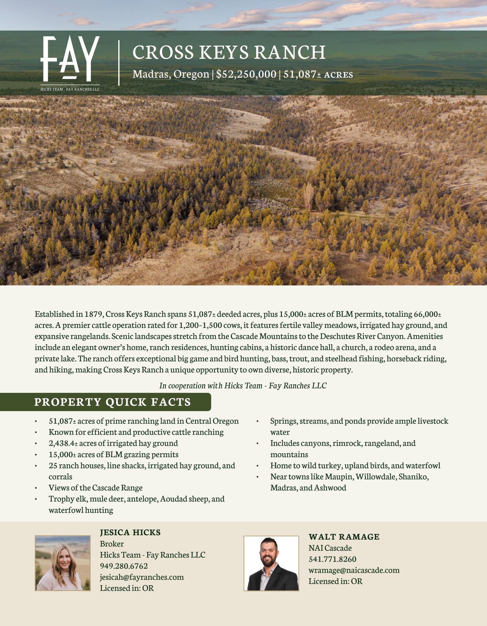 Cross Keys Ranch One Sheet | Fay Ranches by Fay Ranches - Issuu