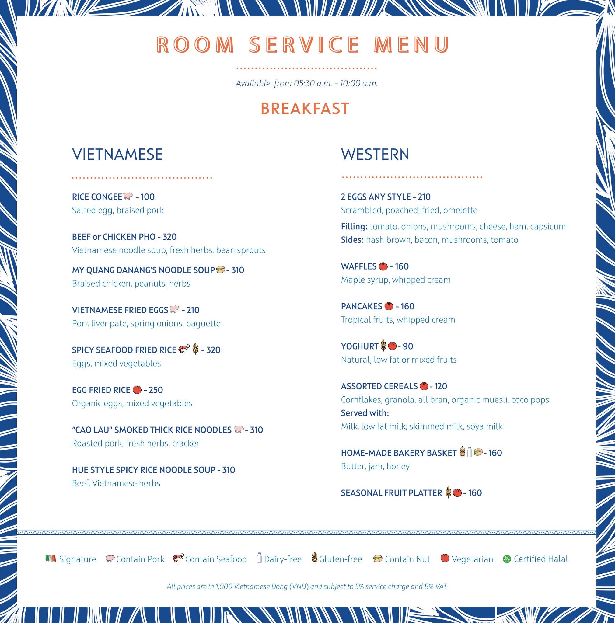 Room Service Breakfast Menu by hyattregencydanangresortandspa - Issuu