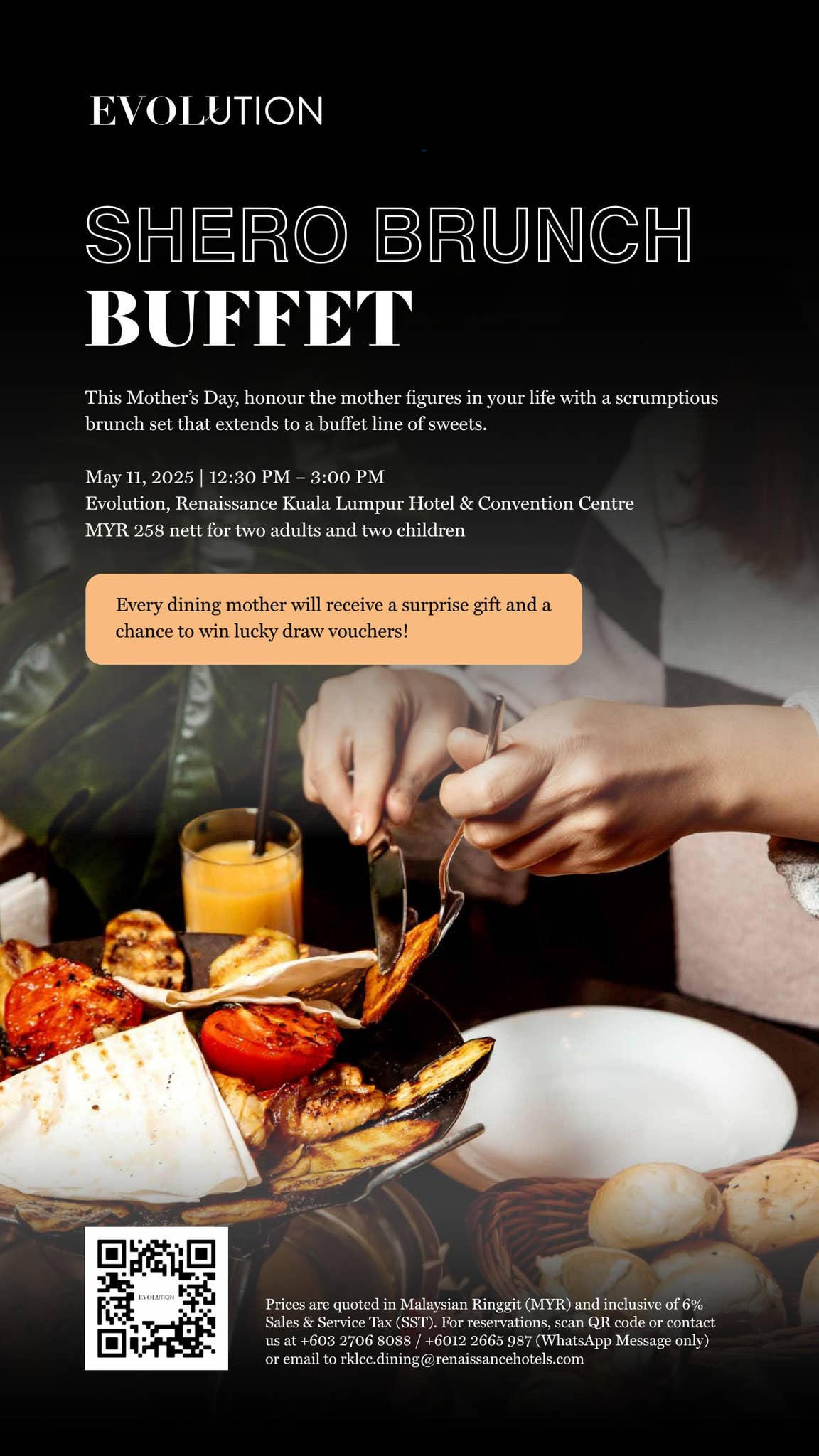e-Flyer: Mother's Day - Shero Brunch Buffet at Evolution by ...