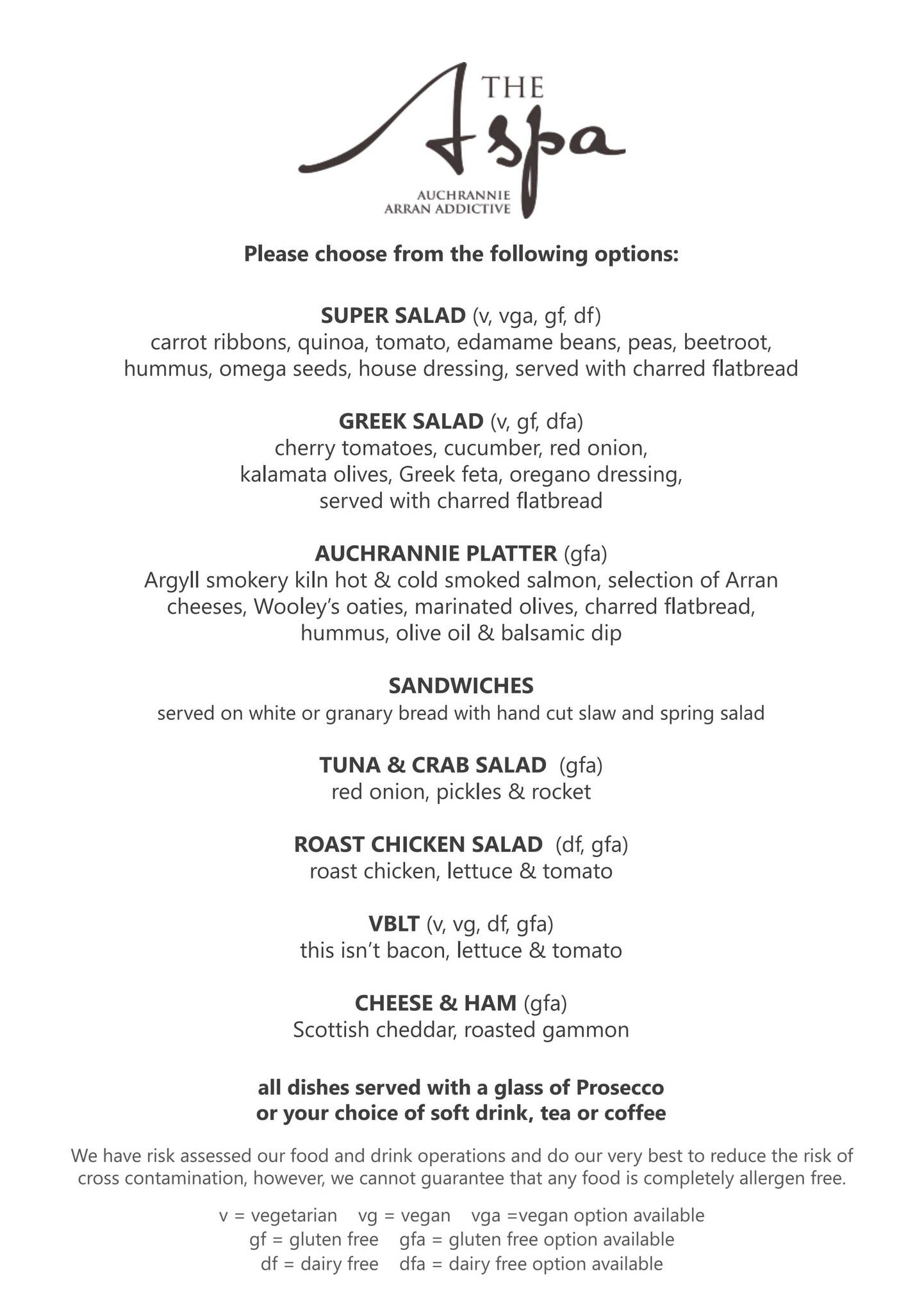 ASPA Lunch Menus by auchrannie - Issuu