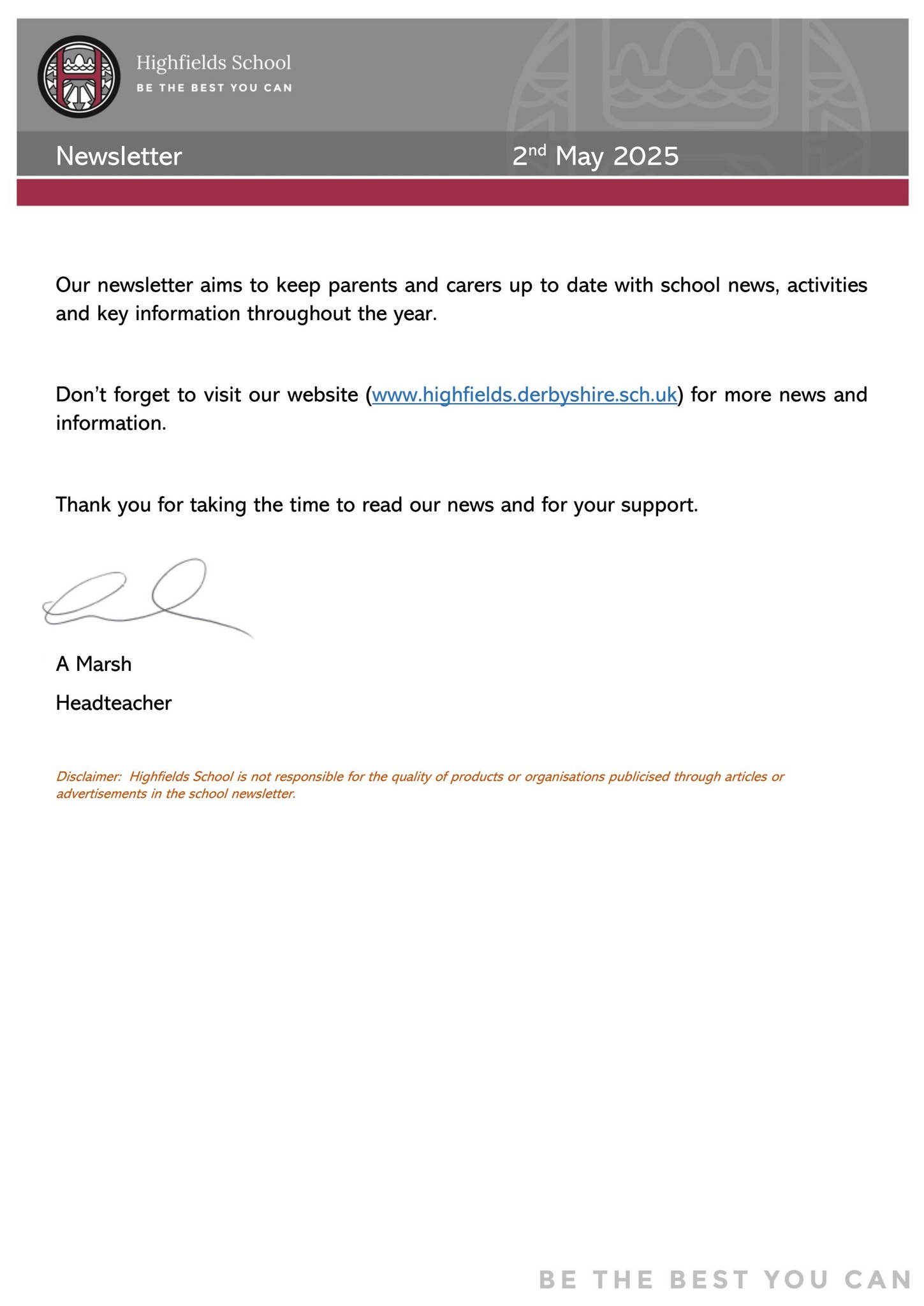 Issue 8 by Highfields School - Issuu