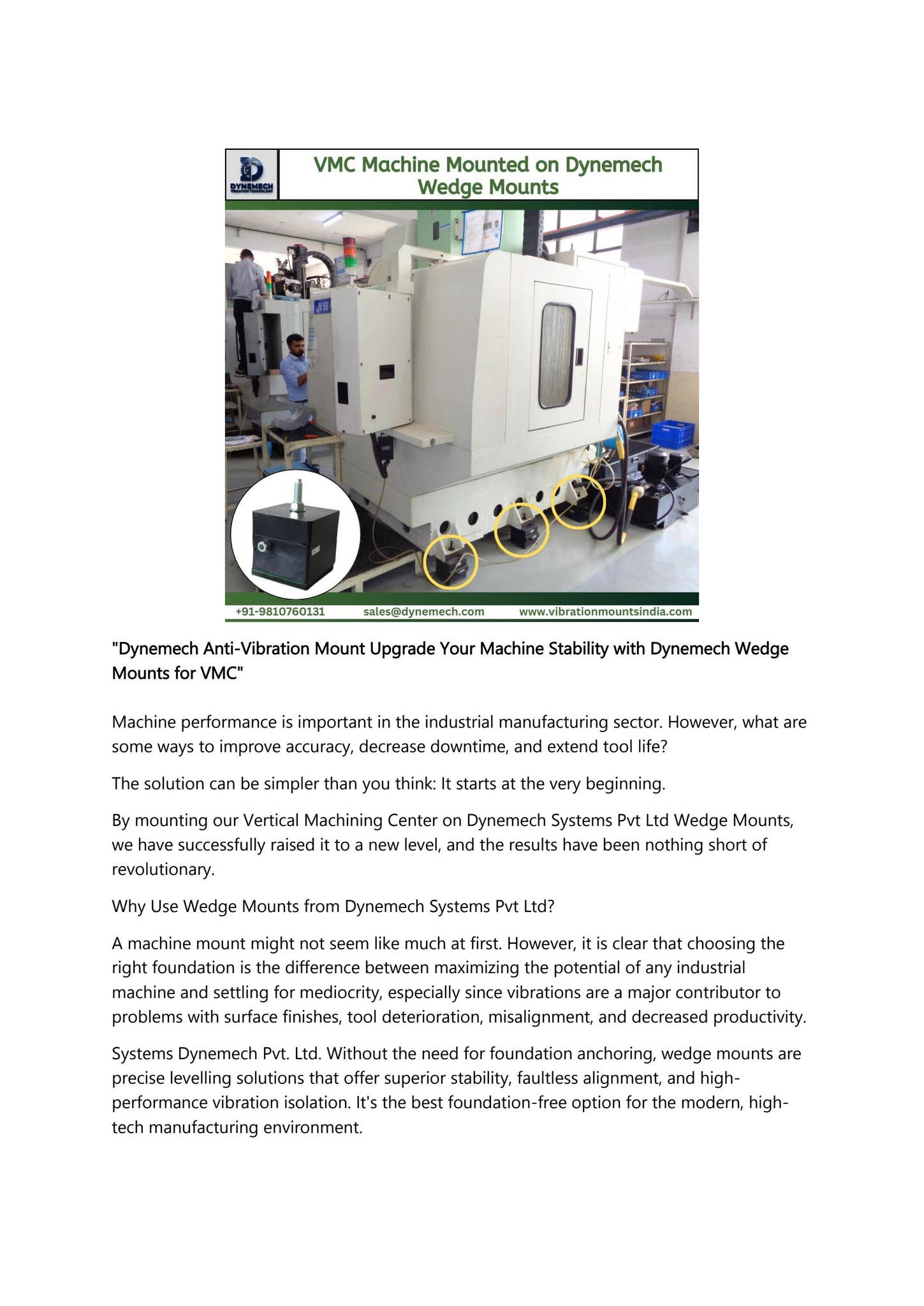 Dynemech Anti-Vibration Mount Upgrade Your Machine Stability with ...