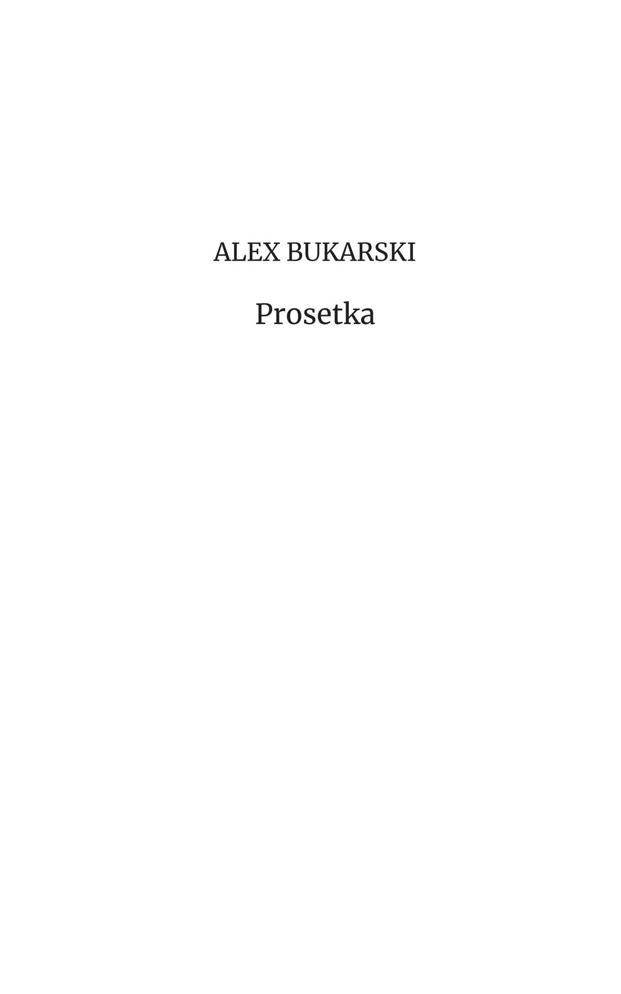 prosetka-STANDARD by Alex Bukarski - Issuu