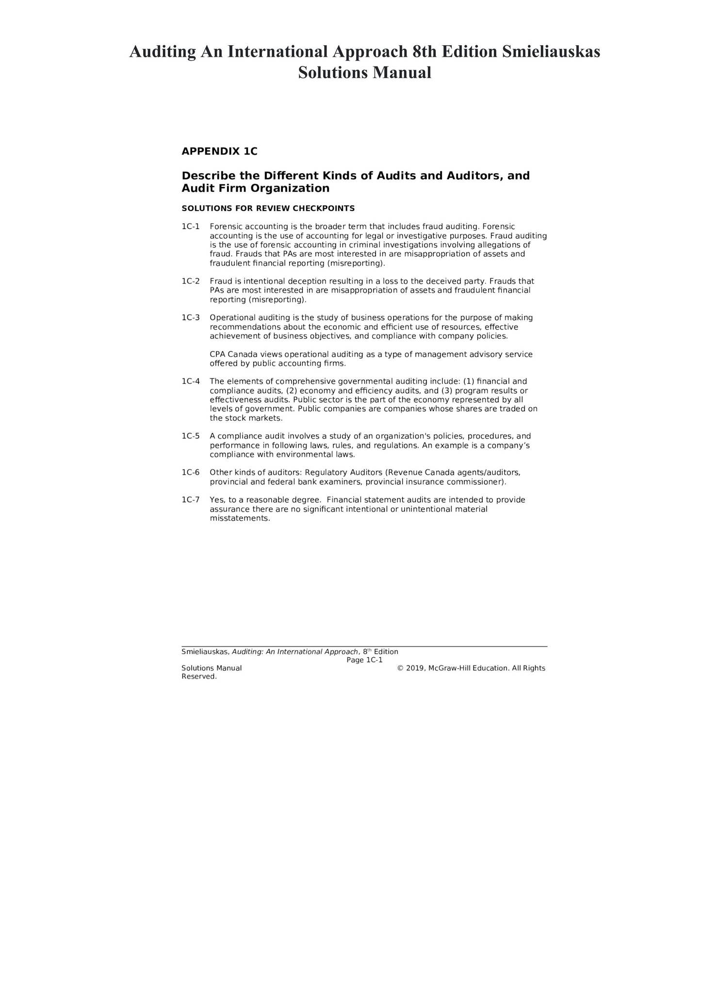 Solutions Manual for Auditing An International Approach 8th Edition by Wally Smieliauskas, Amy ...