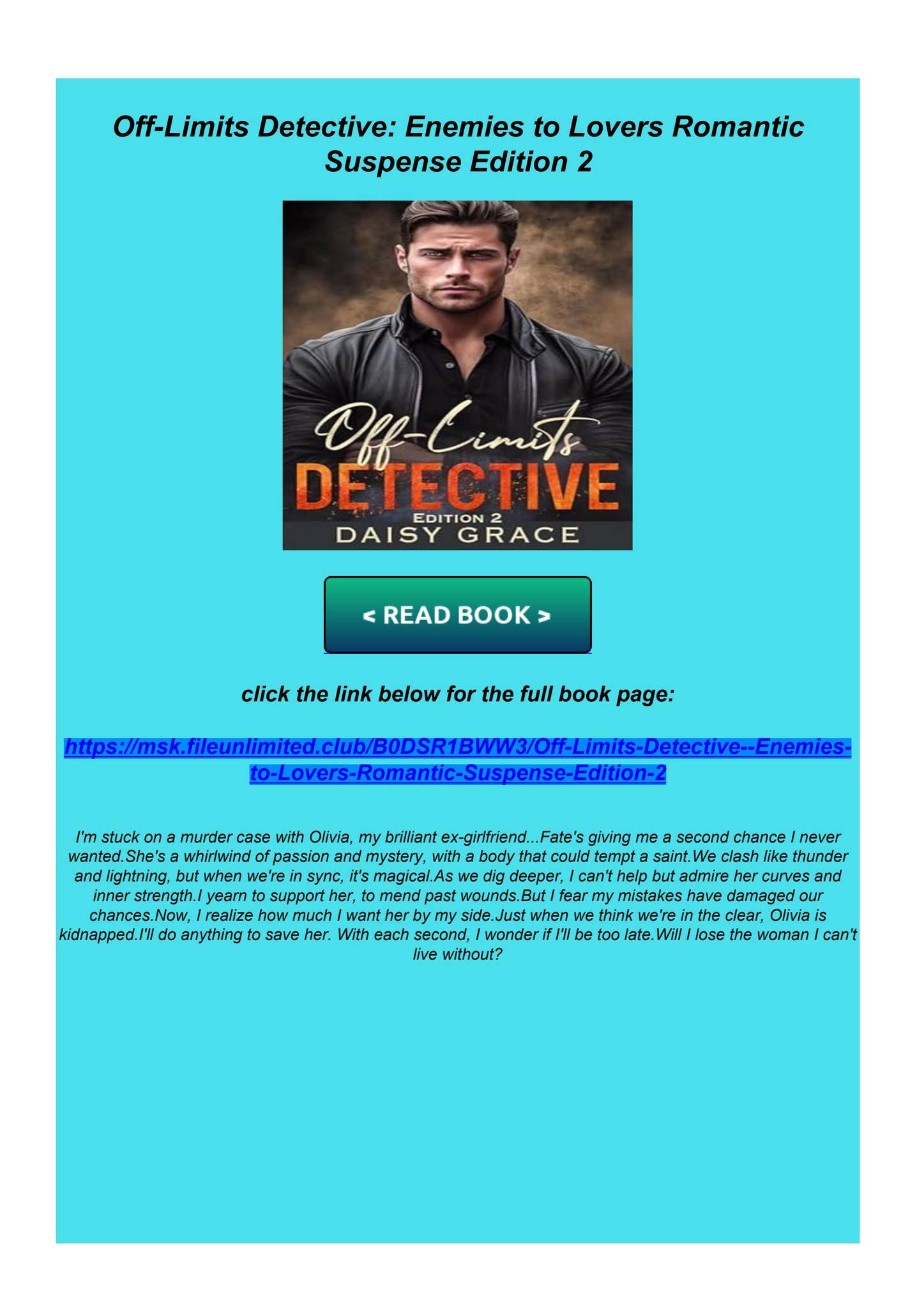 GEt PDF Off-Limits Detective: Enemies to Lovers Romantic Suspense ...
