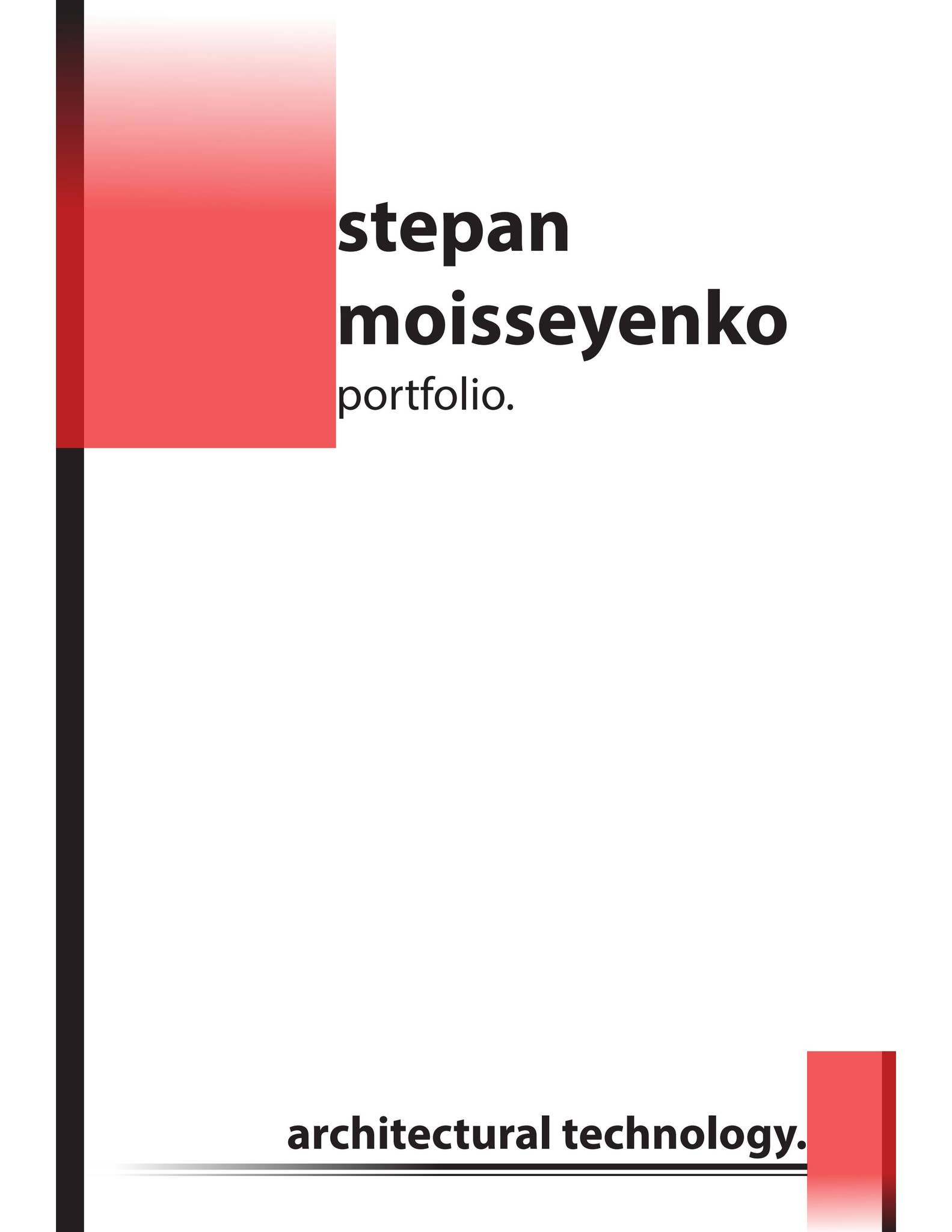 Architectural Technology Portfolio by moisseye - Issuu