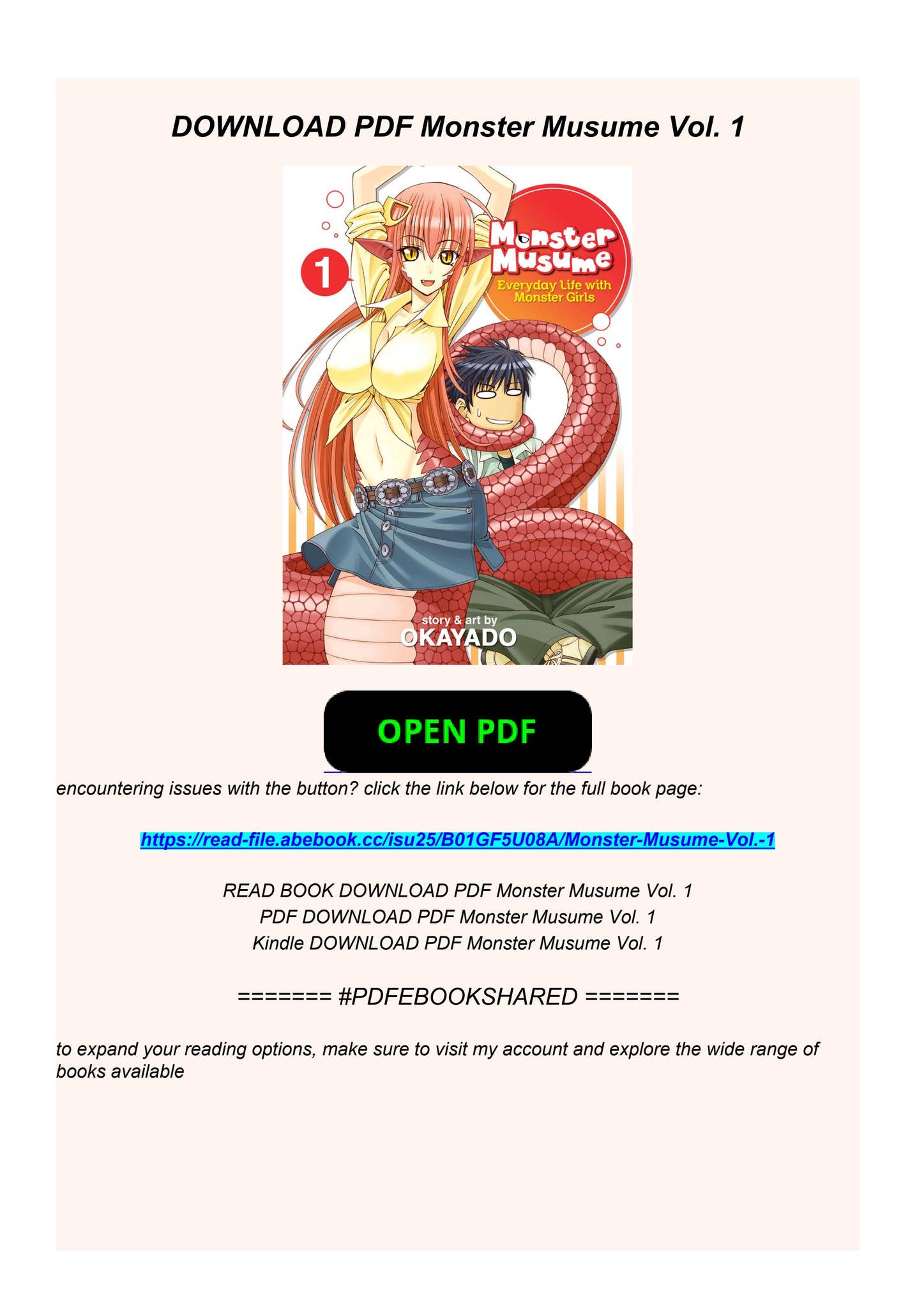 DOWNLOAD PDF Monster Musume Vol. 1 by maximotaekhiggins - Issuu