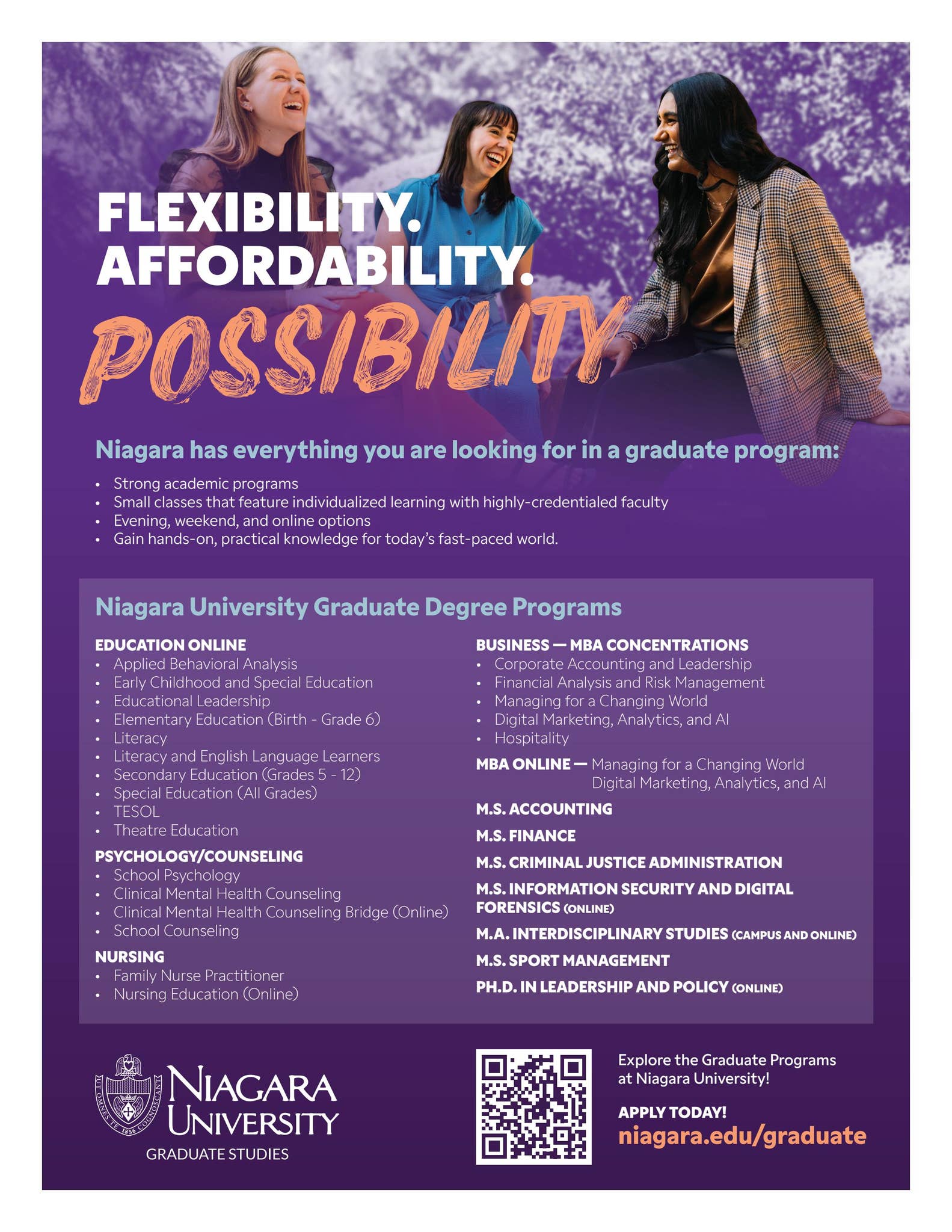 Graduate Studies - All Programs (Flyer) by Niagara University - Issuu