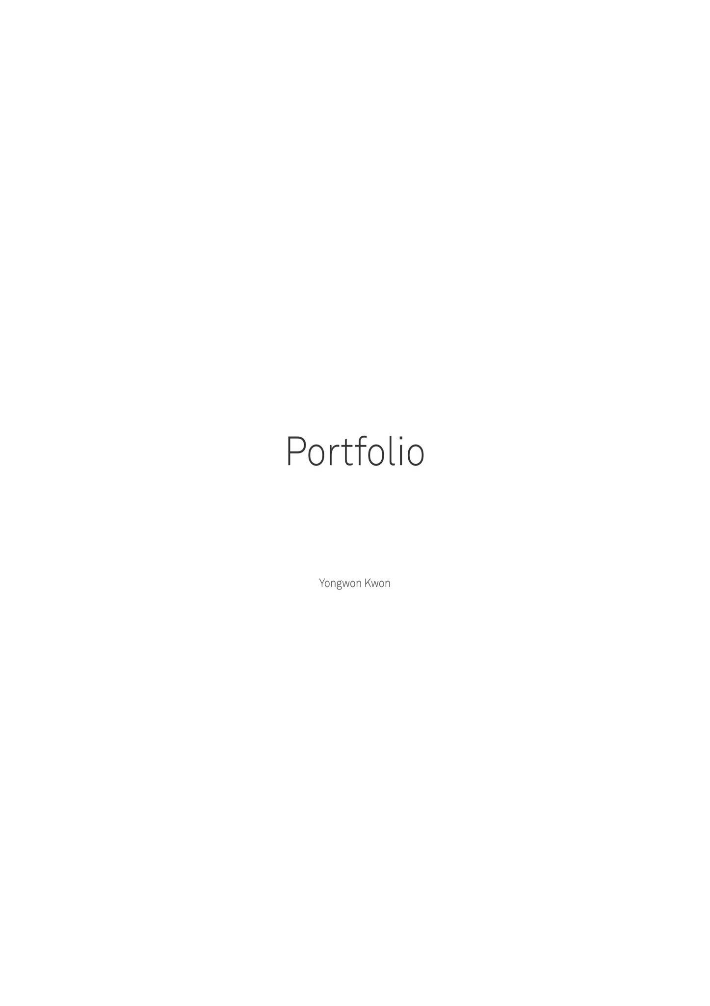 250425 Portfolio_7 by Yongwon Liam Kwon - Issuu