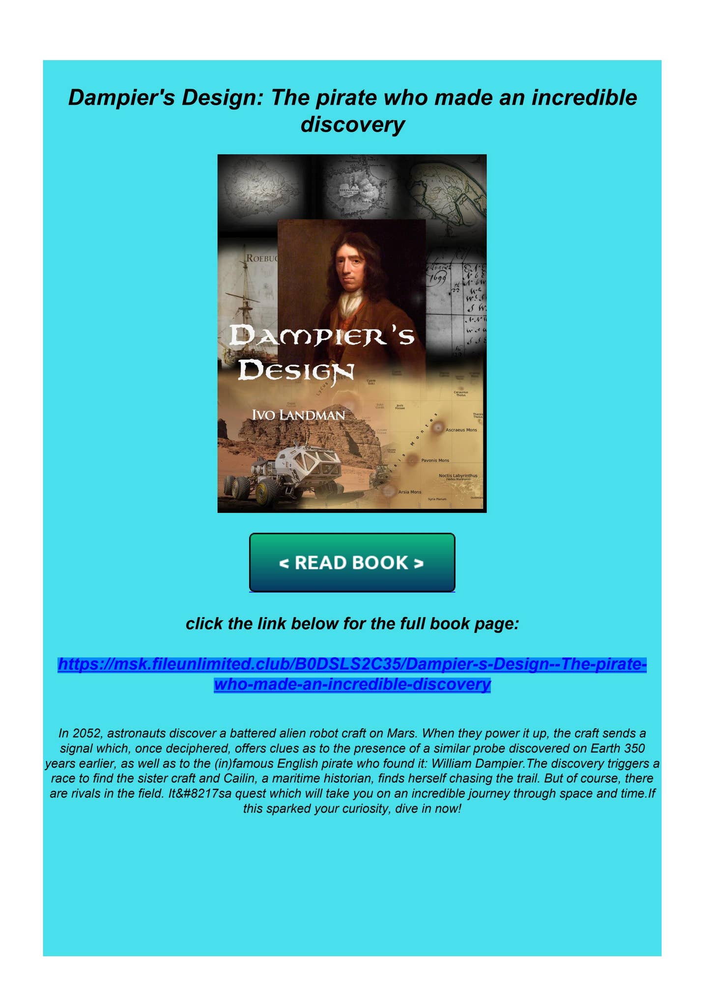 Get PDF Dampier's Design: The pirate who made an incredible discovery ...