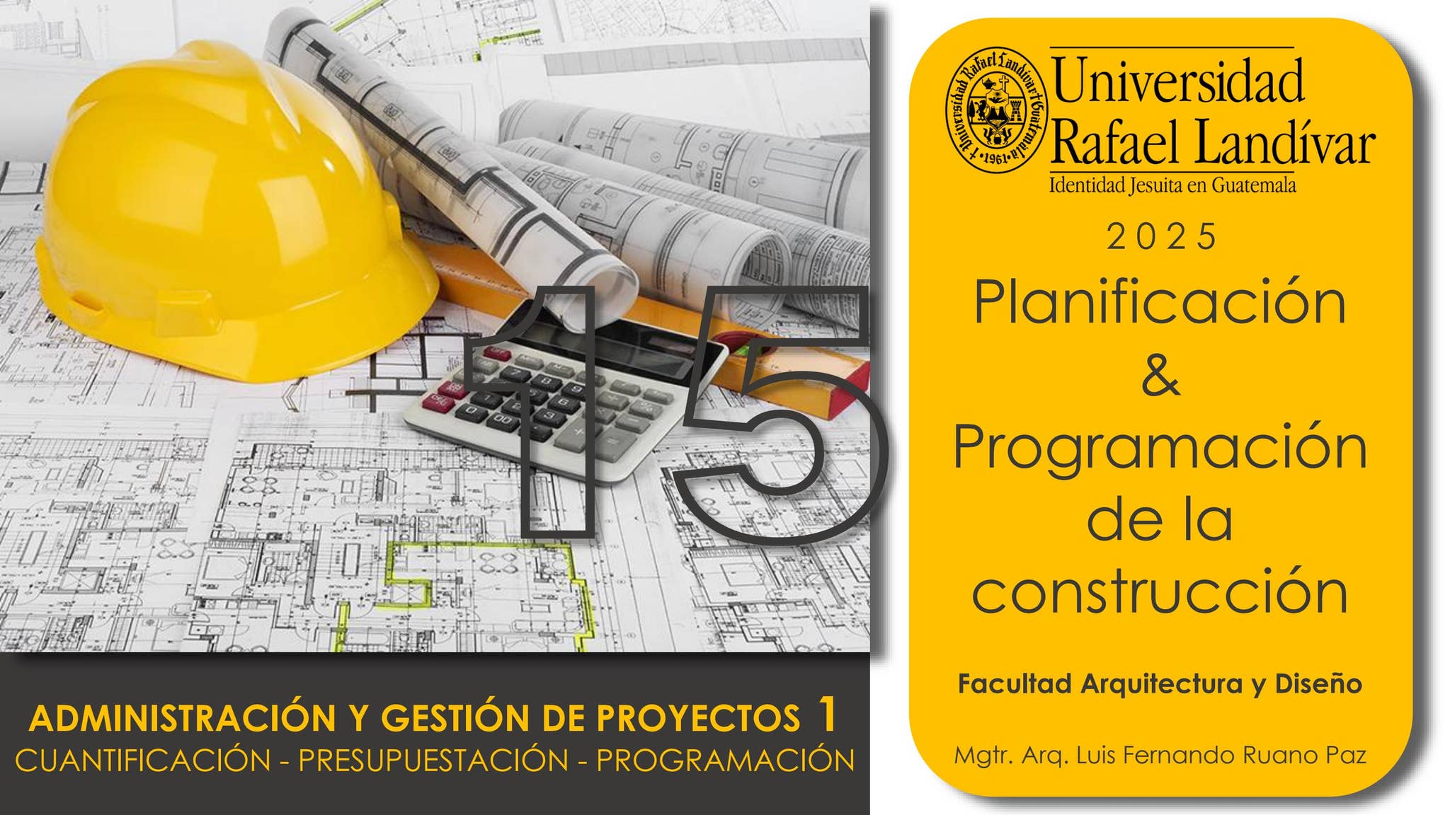 CLASE 30 > TEMA 15 Planificación y Programación de la Construcción > AD&GES PRO 1 2025 by Arq ...