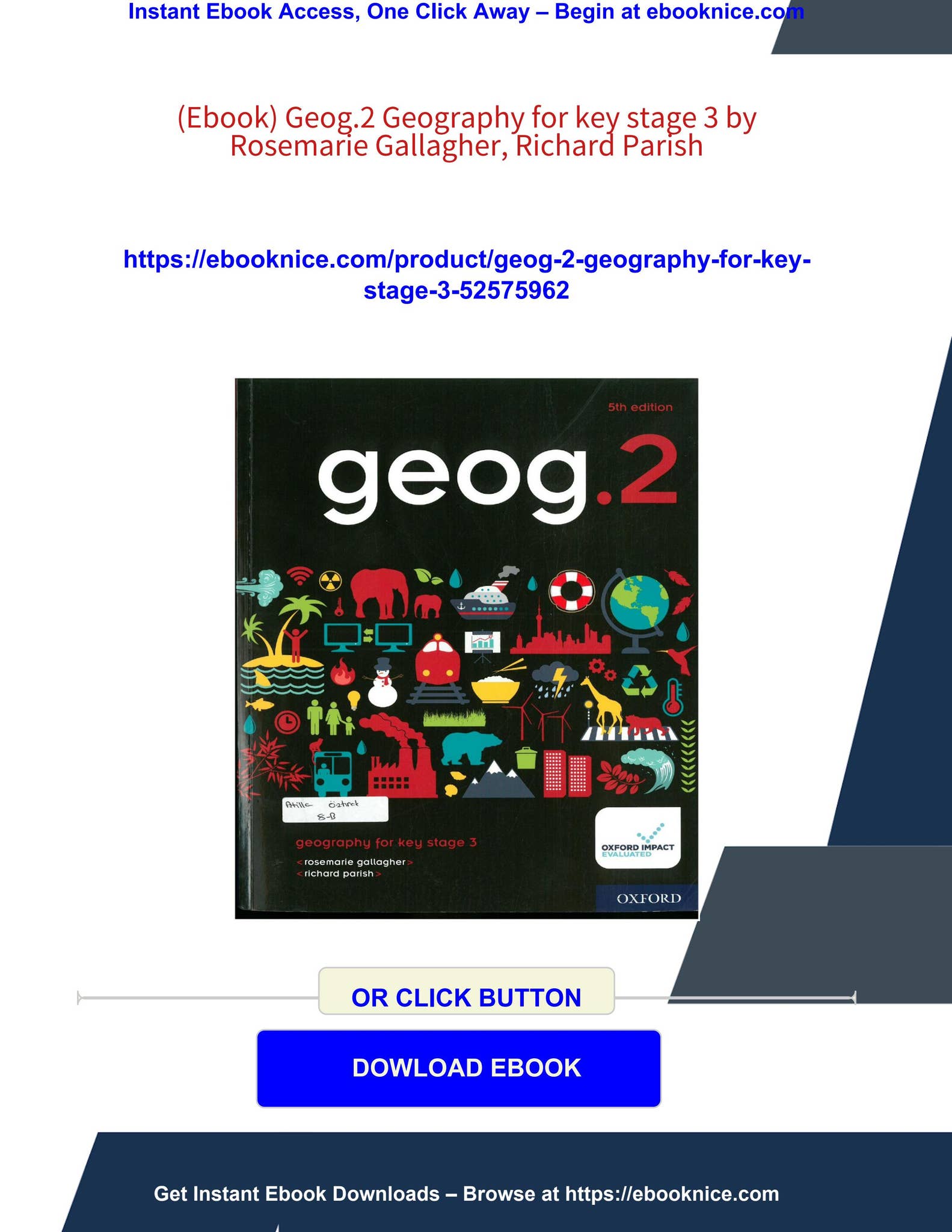 (ebook) geog.2 geography for key stage 3 by rosemarie gallagher ...