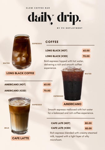 DAILY DRIP Menu by Natashia Kaye Flores - Issuu