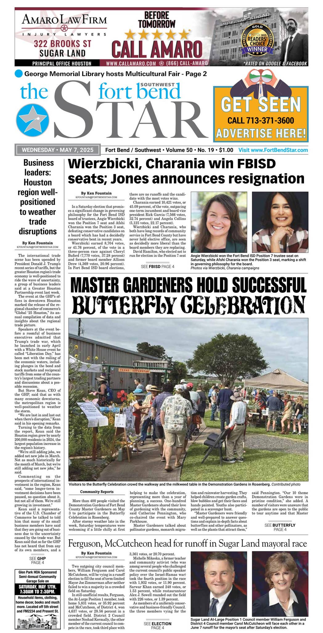 The 05-07-2025 Edition of The Fort Bend Star by Street Media - Issuu