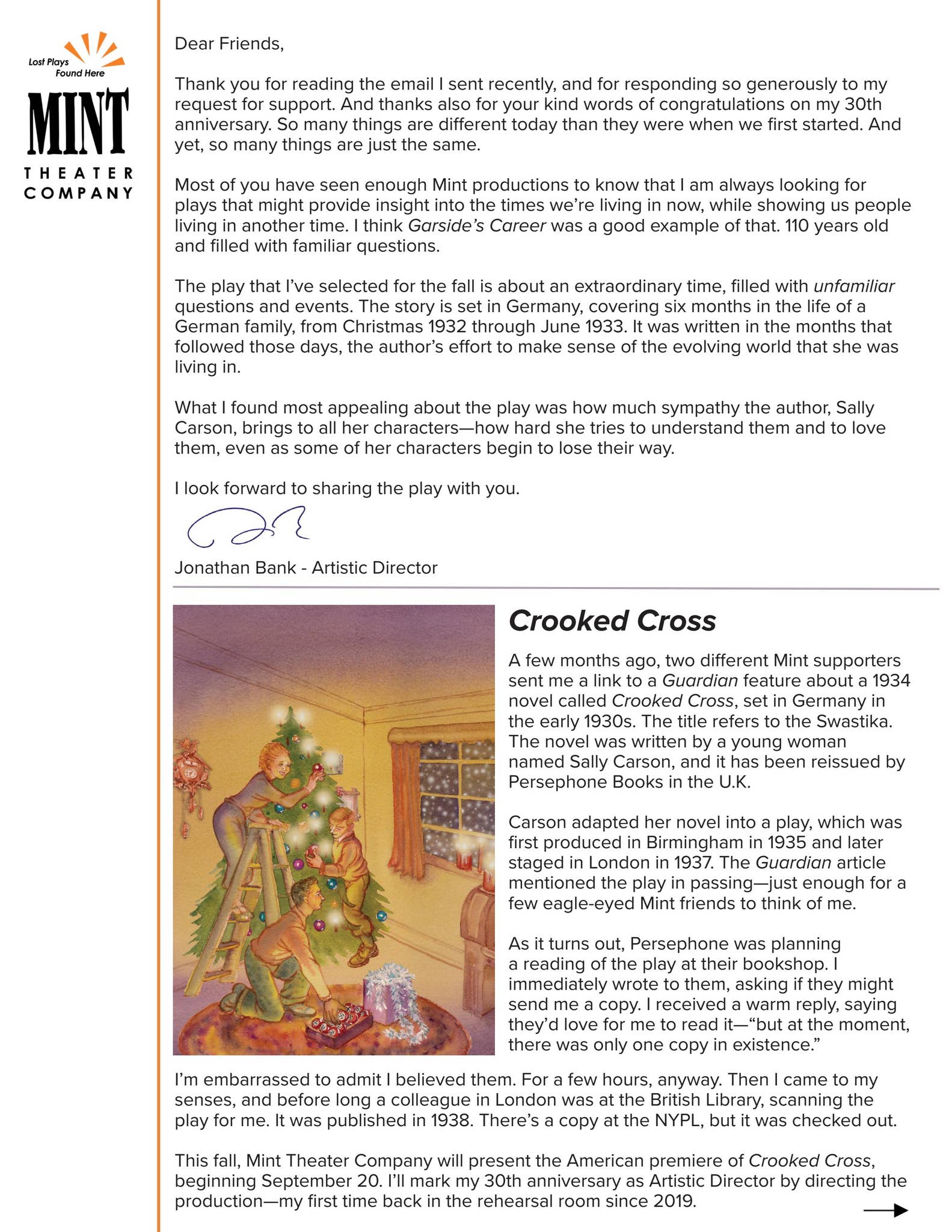 Mint Theater Newsletter, May 2025 by Mint Theater Company - Issuu