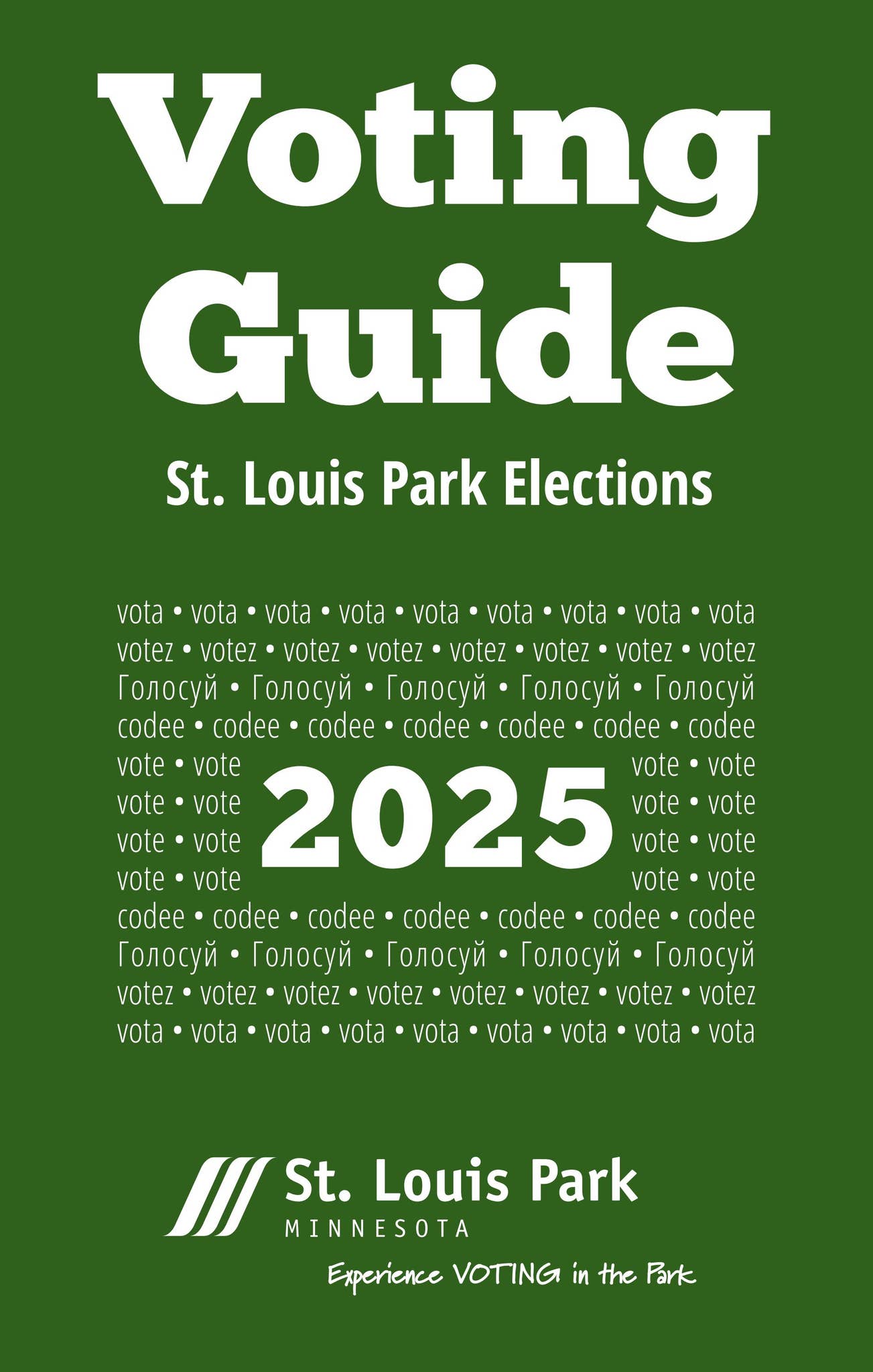 Pocket voting guide: 2025 by City of St. Louis Park - Issuu