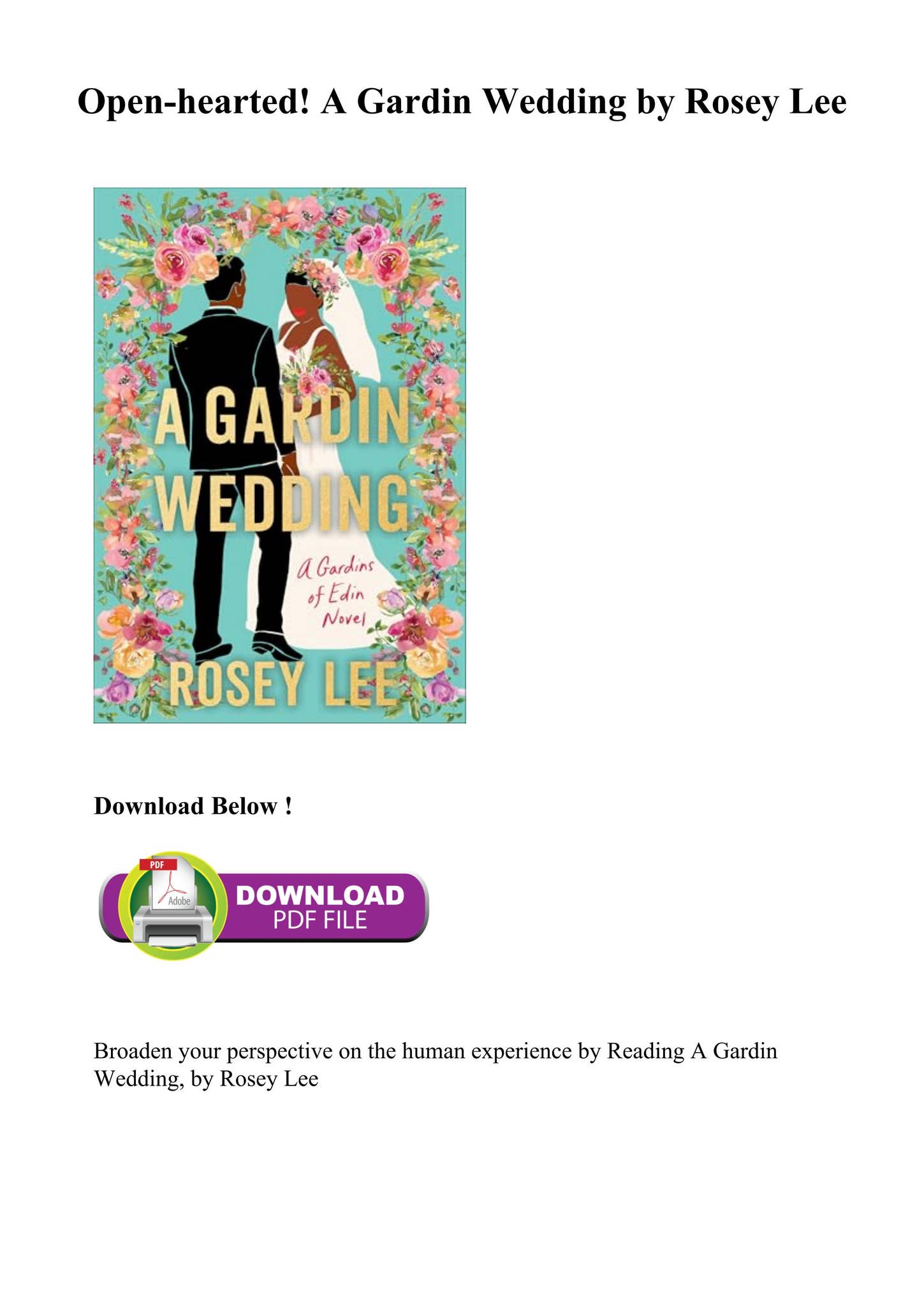 Download [pdf] A Gardin Wedding by Rosey Lee by fiscalpuma - Issuu