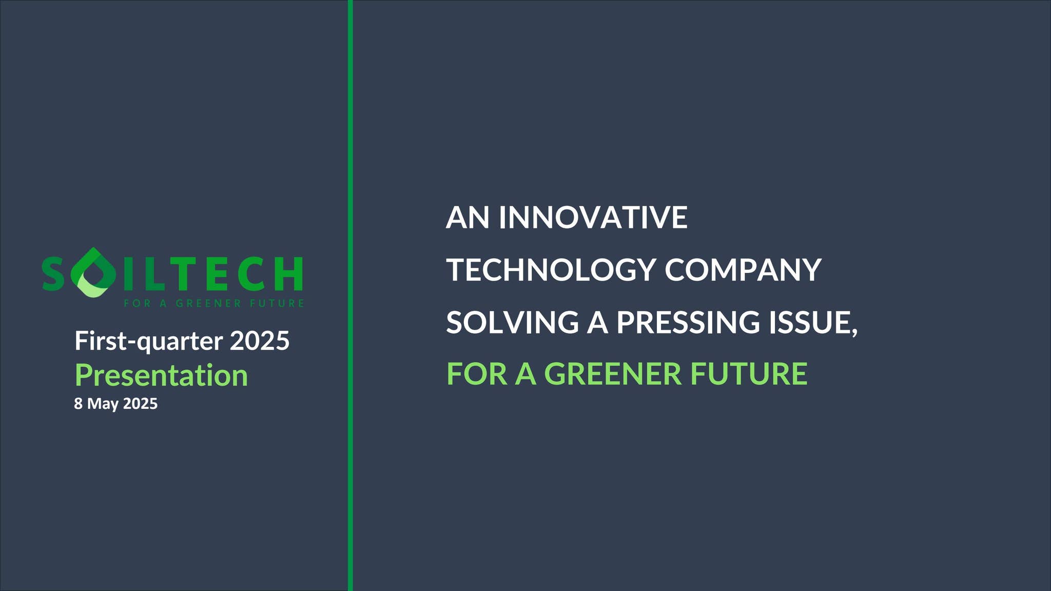 Presentation STECH Q1 2025 by Soiltechas - Issuu
