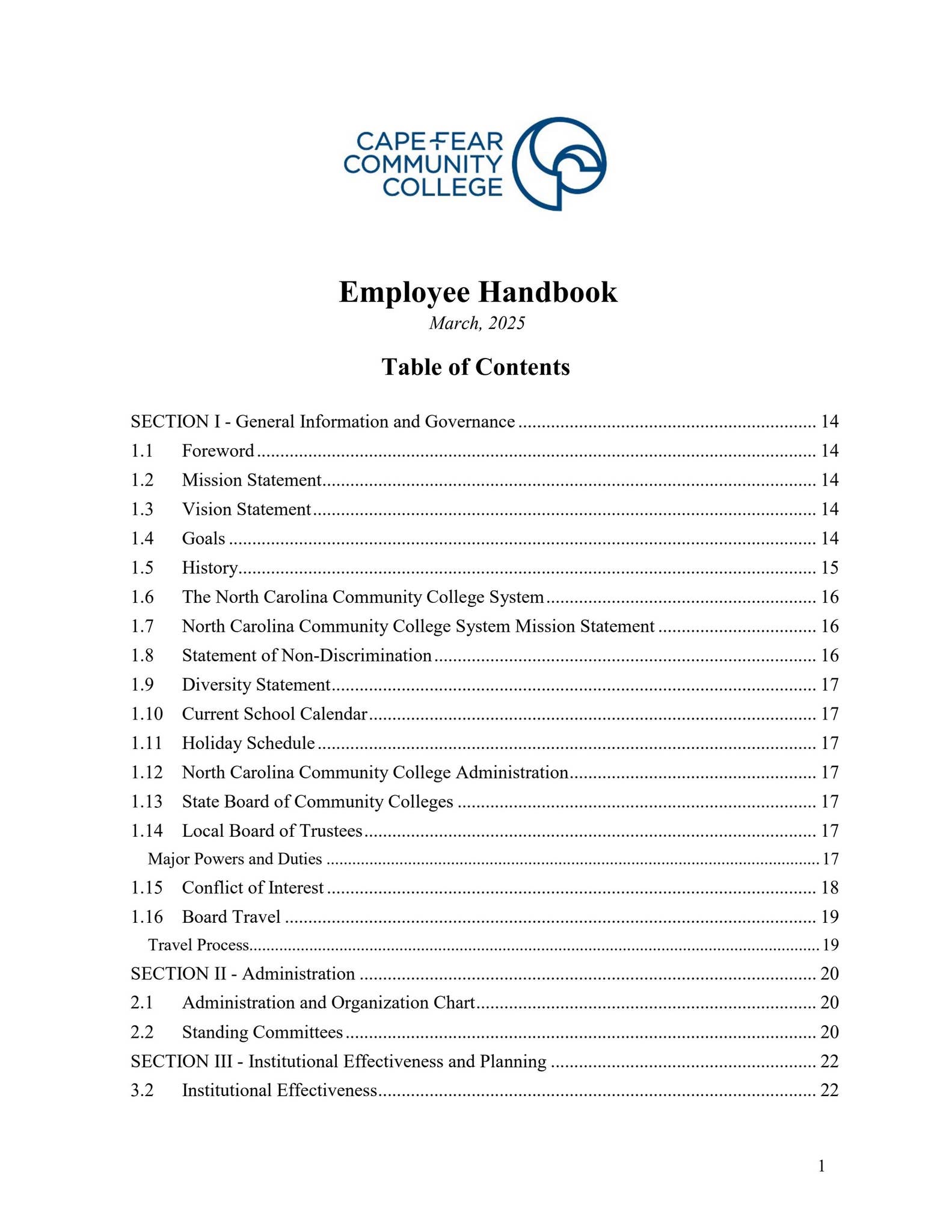 Faculty and Staff Handbook by Cape Fear Community College - Issuu