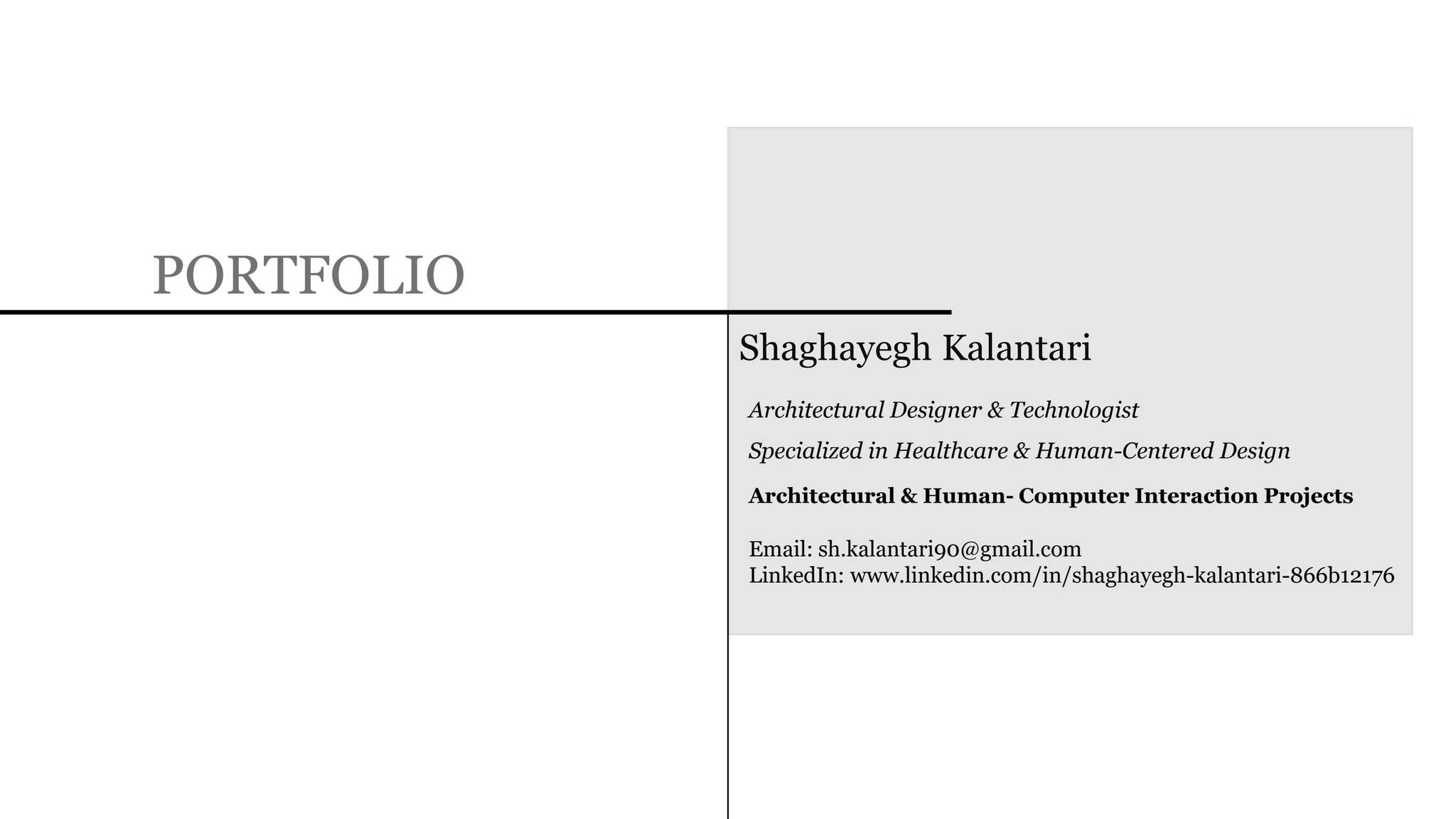 Portfolio_ Shaghayegh Kalantari by Shaghayegh_Kalantari - Issuu