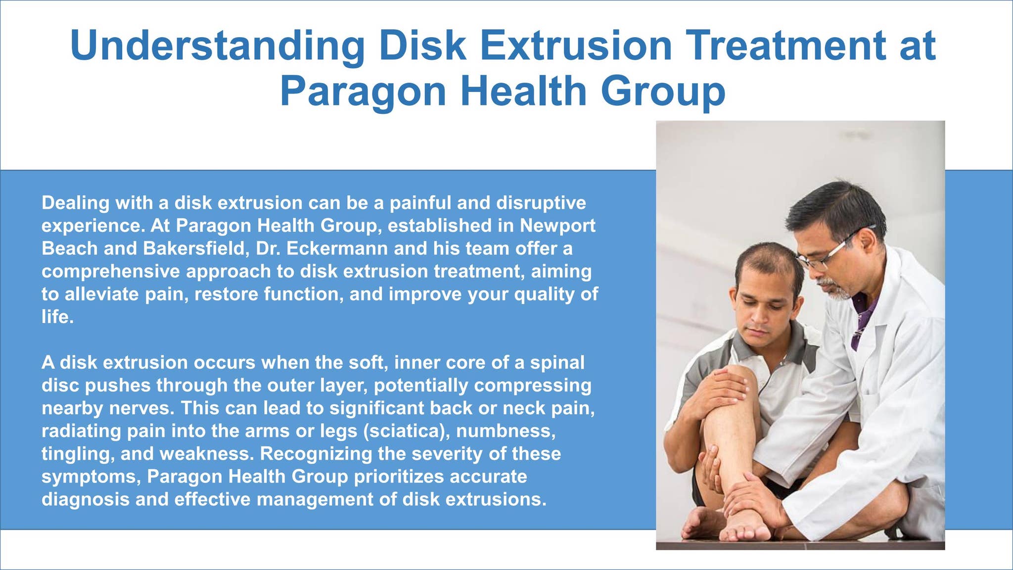 Understanding Disk Extrusion Treatment at Paragon Health Group by ...