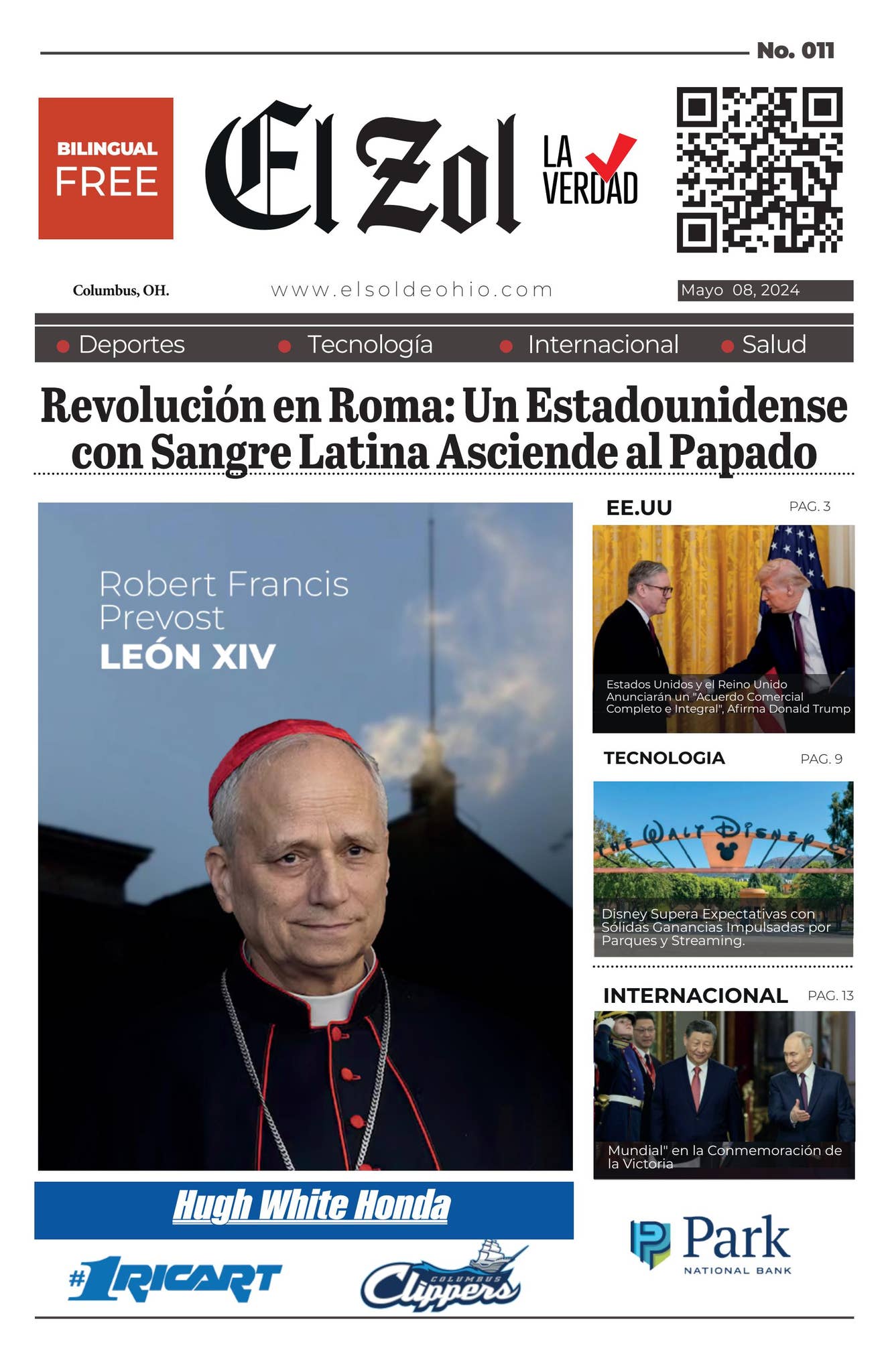 El Zol La Verdad 011 - Habemus Nuevo Papa by El Sol de Ohio - Issuu