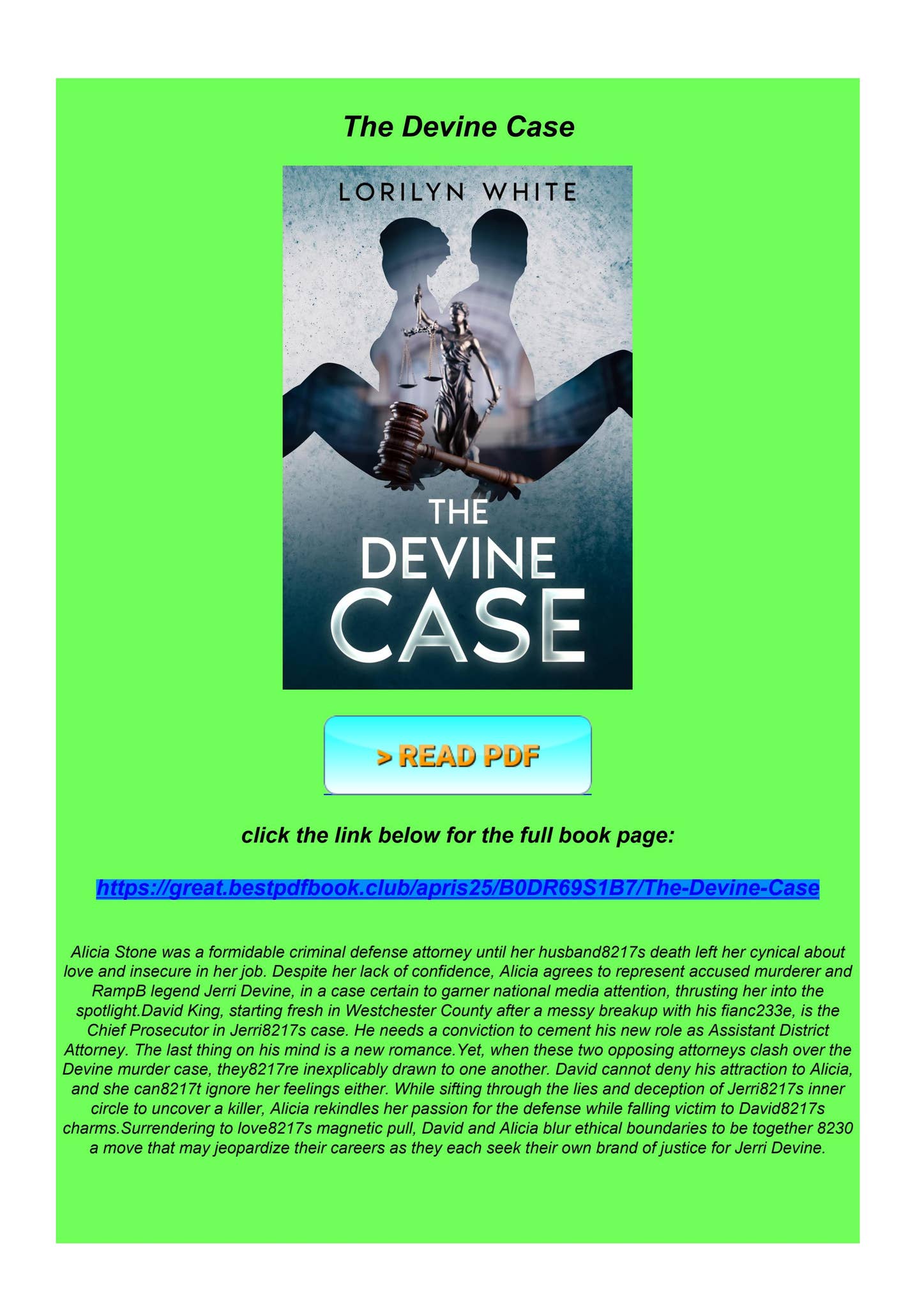 PDF/READ The Devine Case by faithmcdonalda - Issuu
