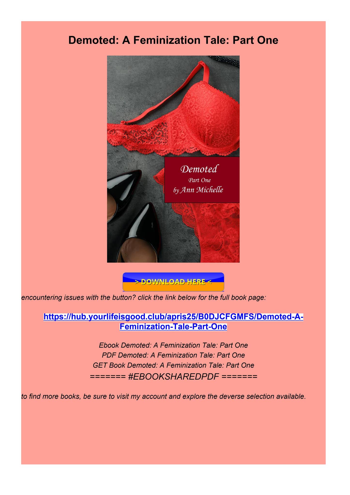 [PDF] Demoted: A Feminization Tale: Part One by kellyclaytona - Issuu