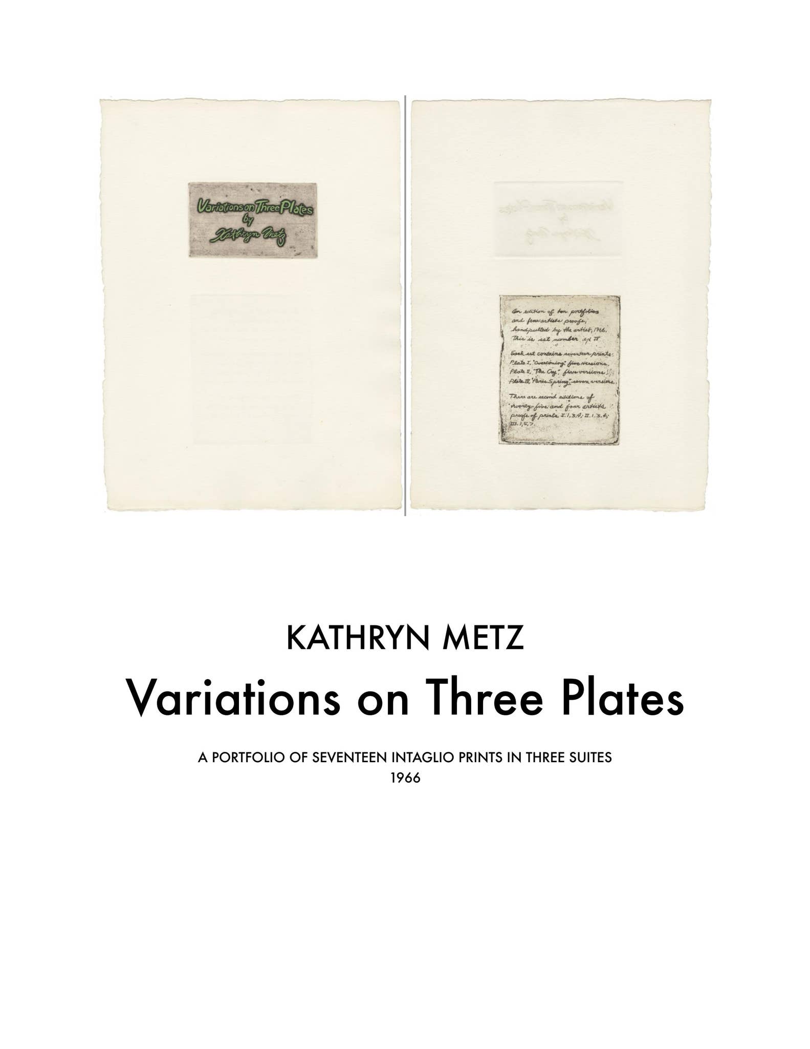 Kay Metz: Variations on Three Plates by The Annex Galleries - Issuu