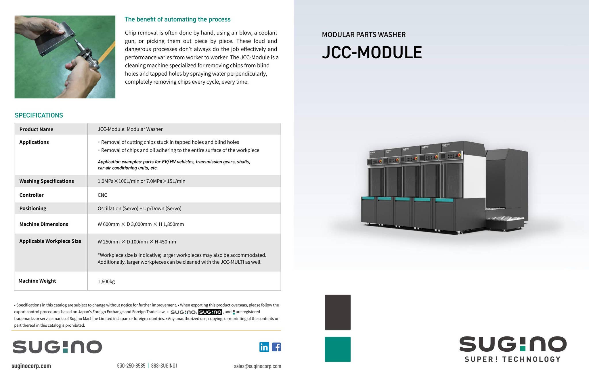 Sugino JCC-Module Parts Washer by SuginoCorp - Issuu