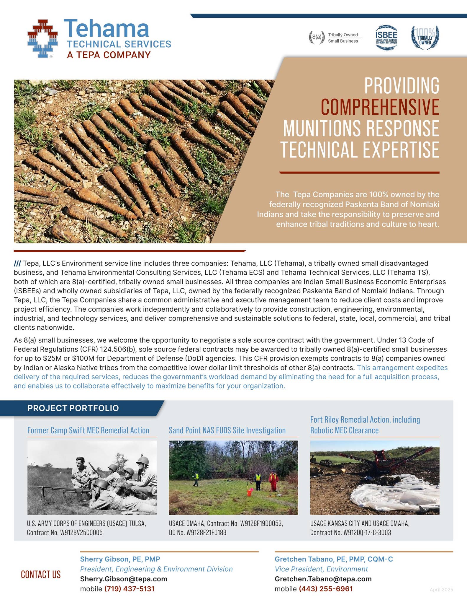 Munitions Response Capabilities Brief by Tepa Companies - Issuu