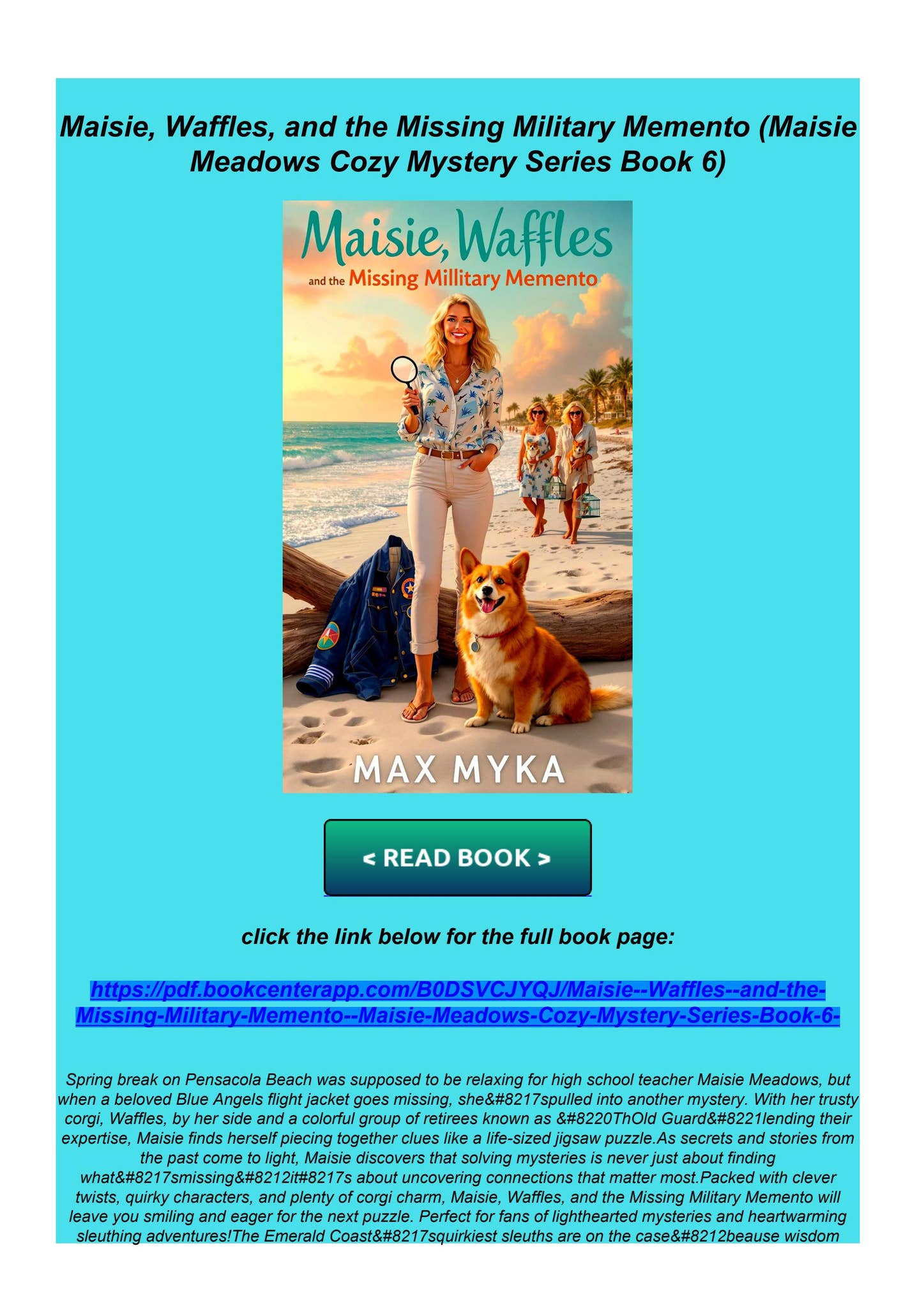 PDF Read Maisie, Waffles, and the Missing Military Memento (Maisie ...
