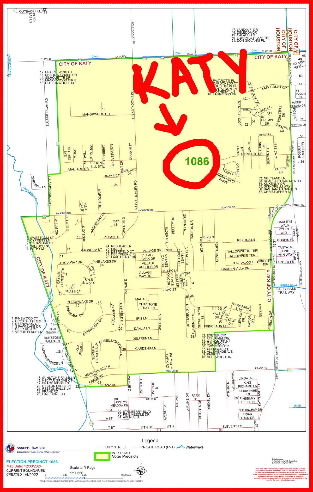 1086 - Precinct Map in Harris County Shows a Mathematically Impossible ...