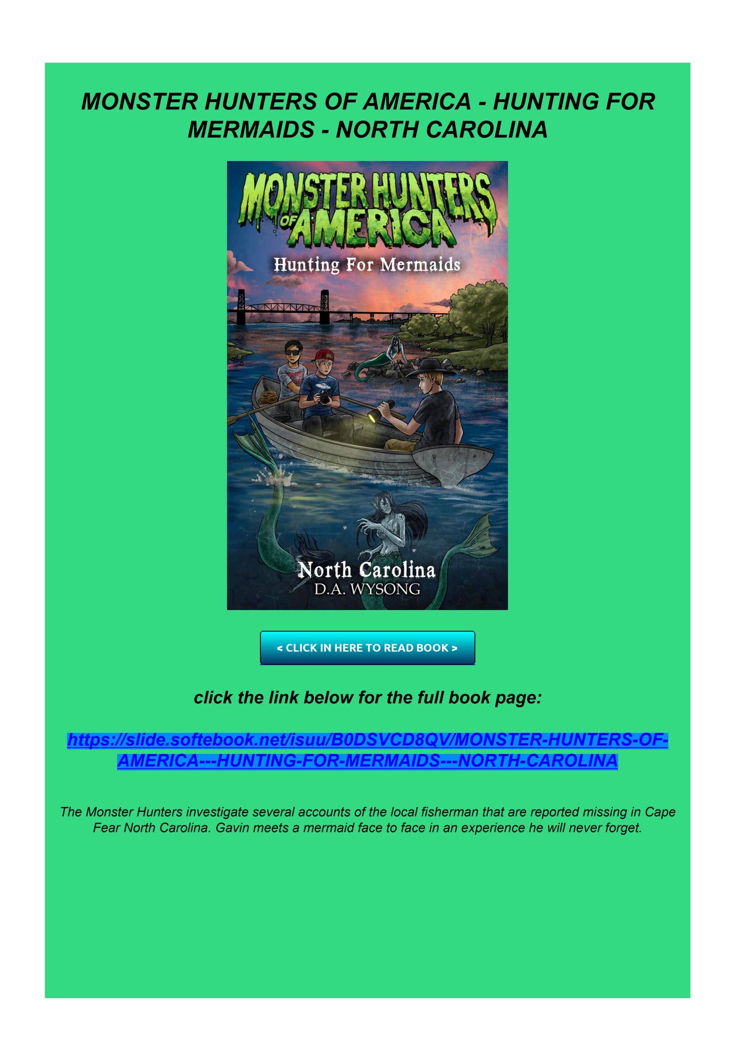 Ebook PDF MONSTER HUNTERS OF AMERICA - HUNTING FOR MERMAIDS - NORTH ...