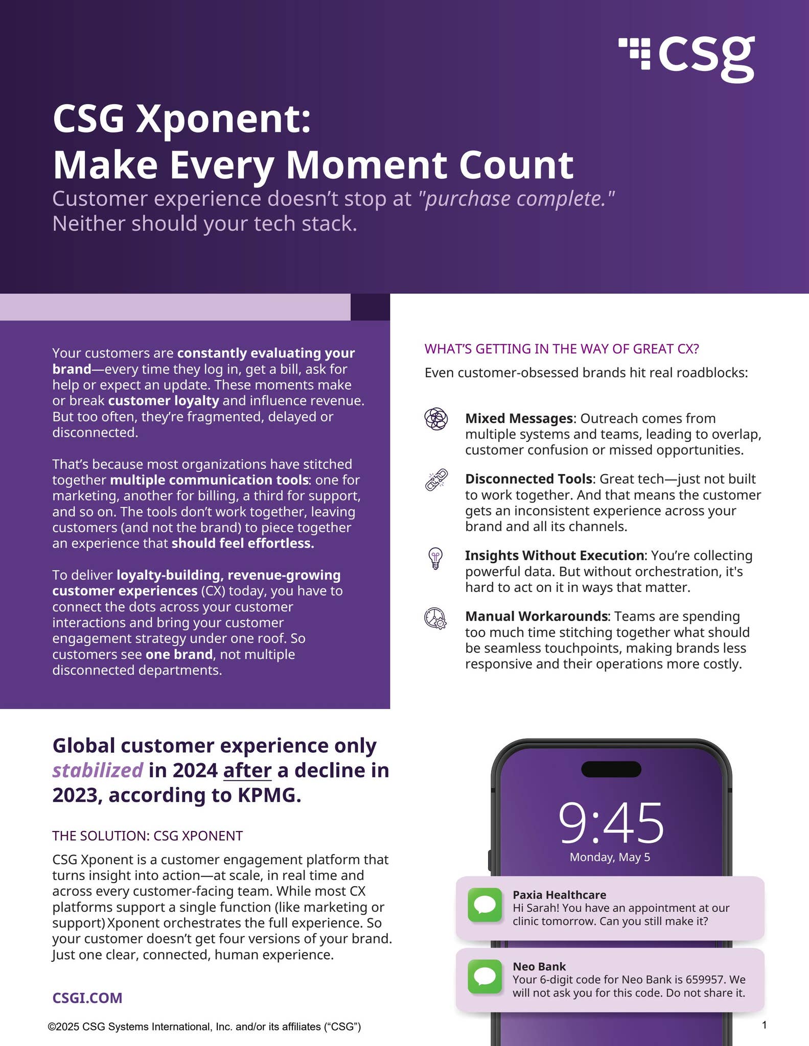 Make Every Moment Count with CSG Xponent by CSG Systems - Issuu